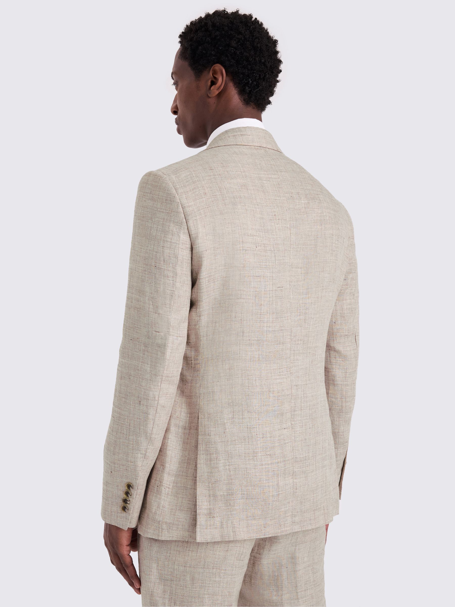 Buy MOSS Oatmeal Tailored Fit Linen Suit Jacket from the Next UK online ...