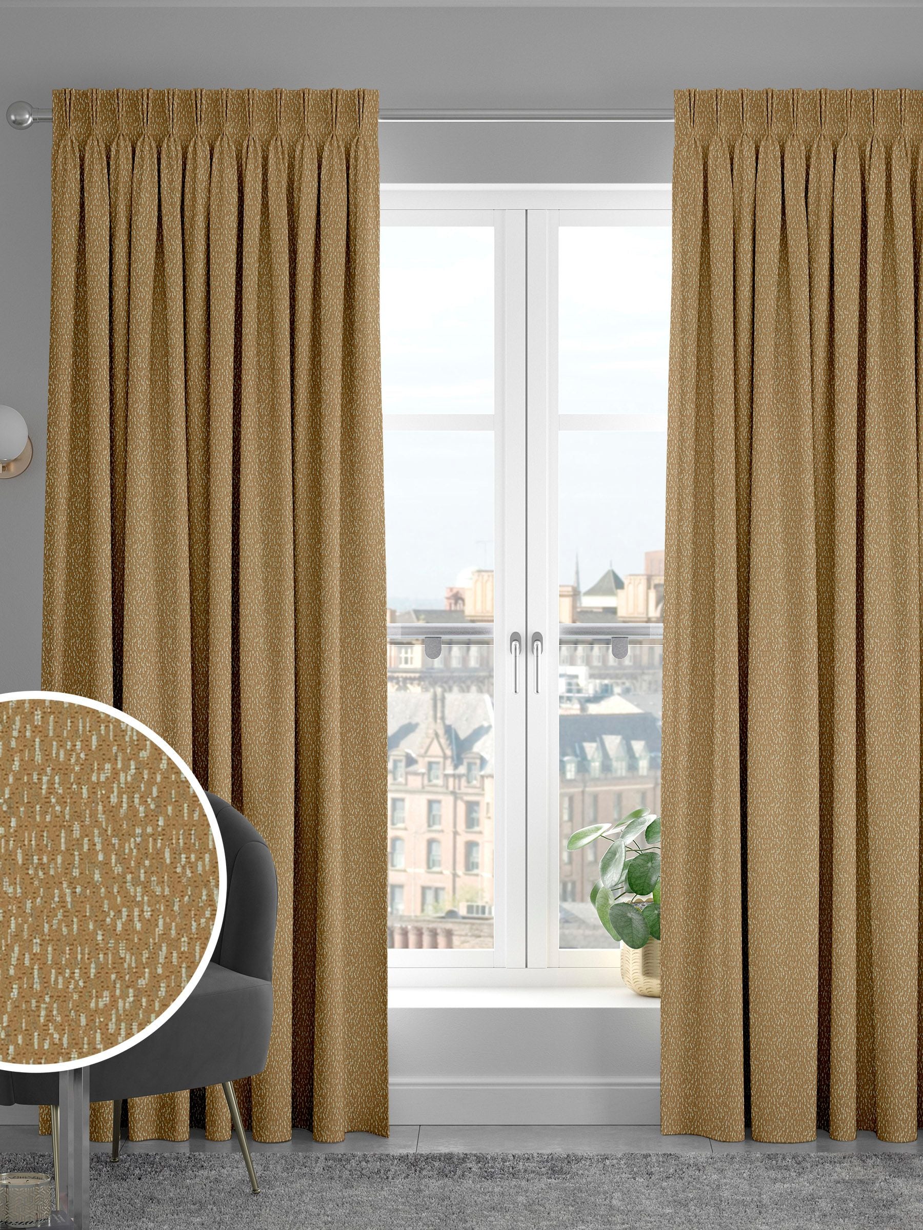 Buy Bronze Wheeler Made To Measure Curtains from the Next UK online shop