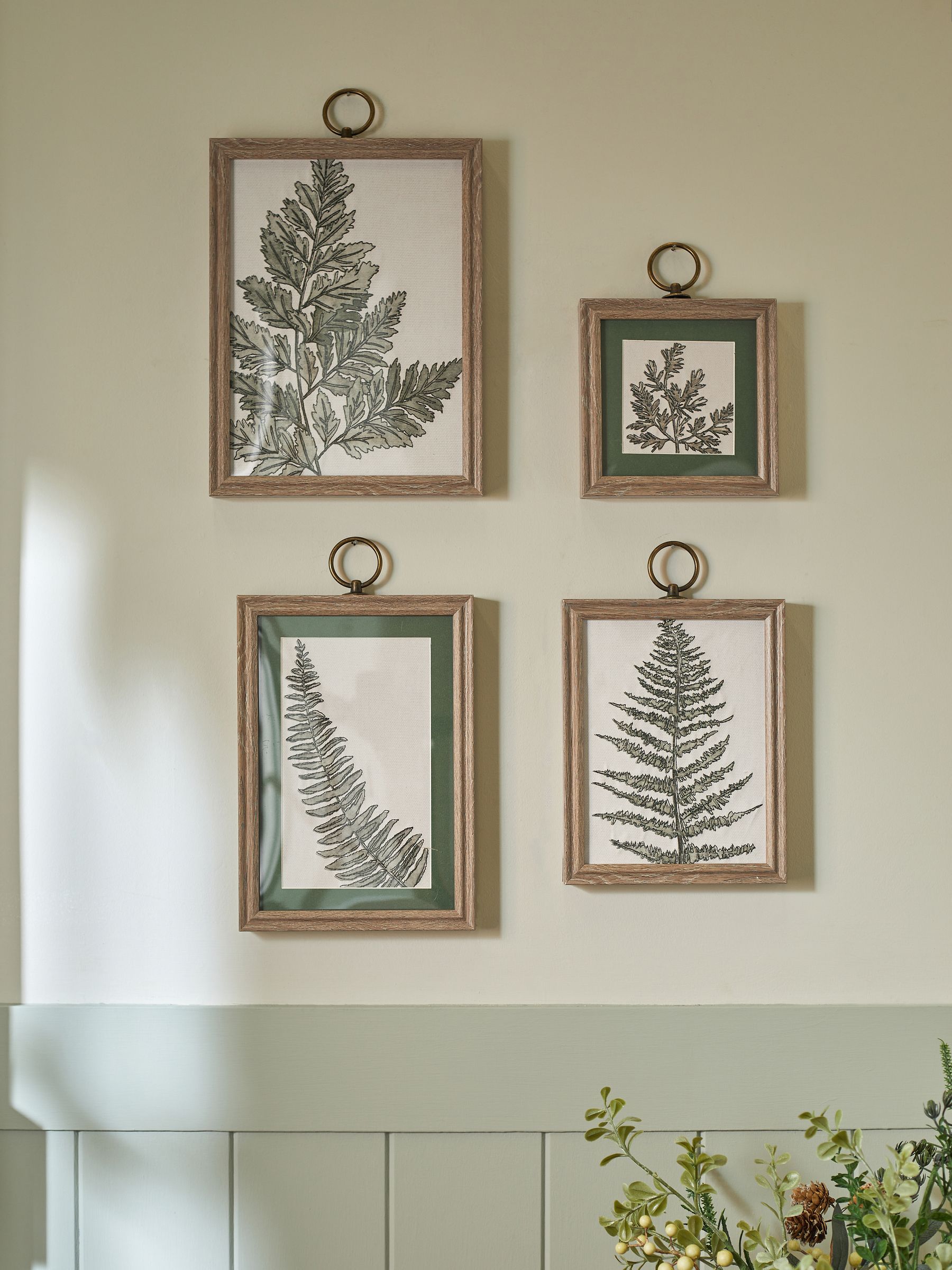 Buy Set of 4 Green Botanical Framed Wall Art from the Next UK online shop