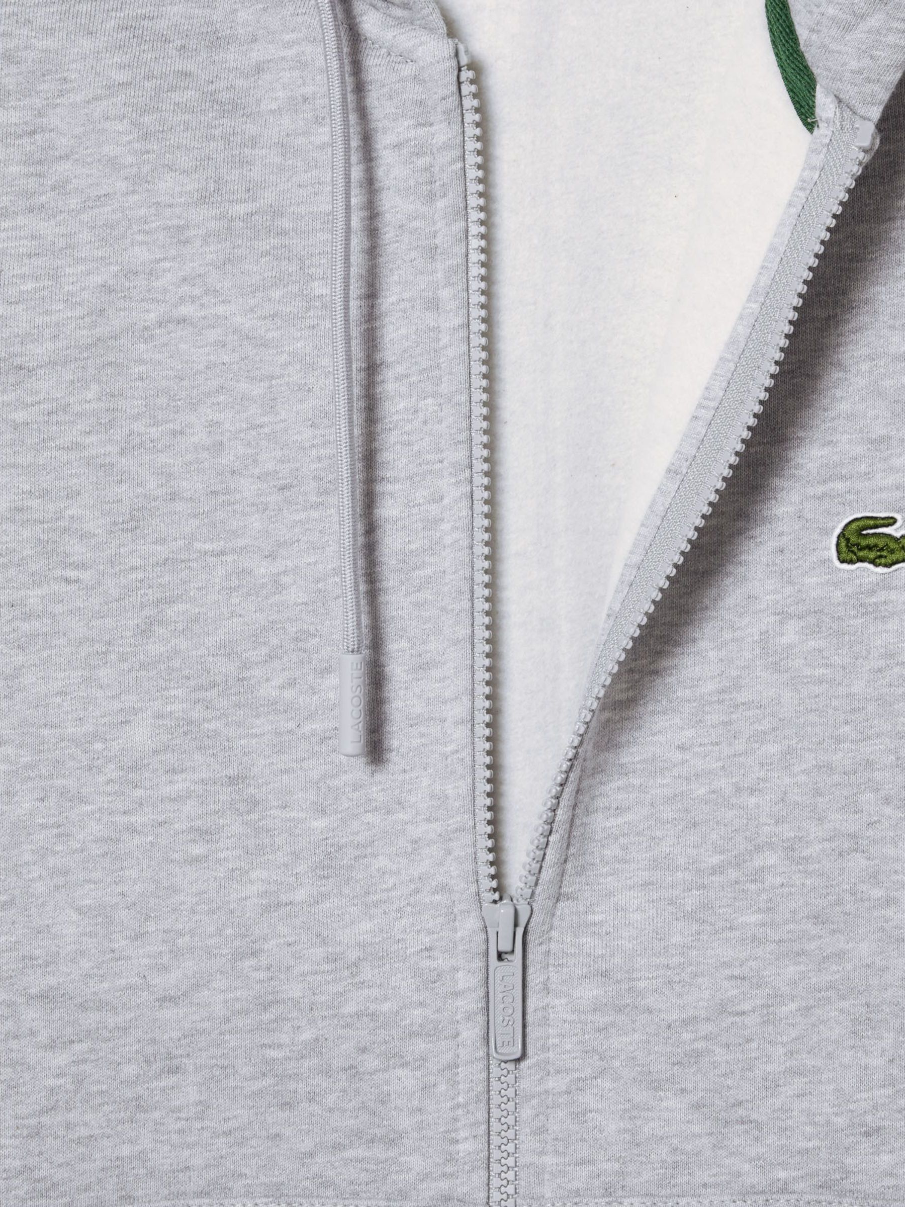 Buy Lacoste Grey Zip Up Hoodie from the Next UK online shop