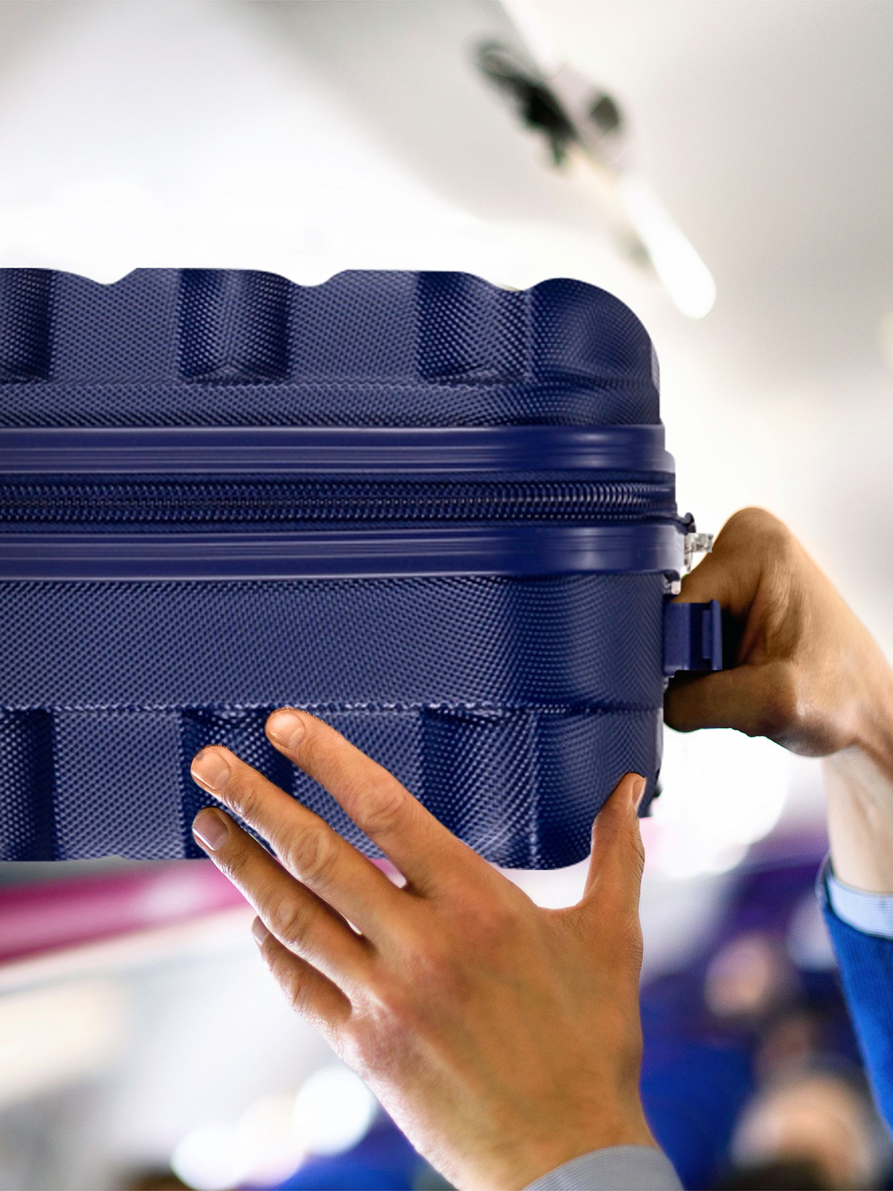 Buy Flight Knight Navy + Navy EasyJet Overhead 55x35x20cm Hard Shell ...
