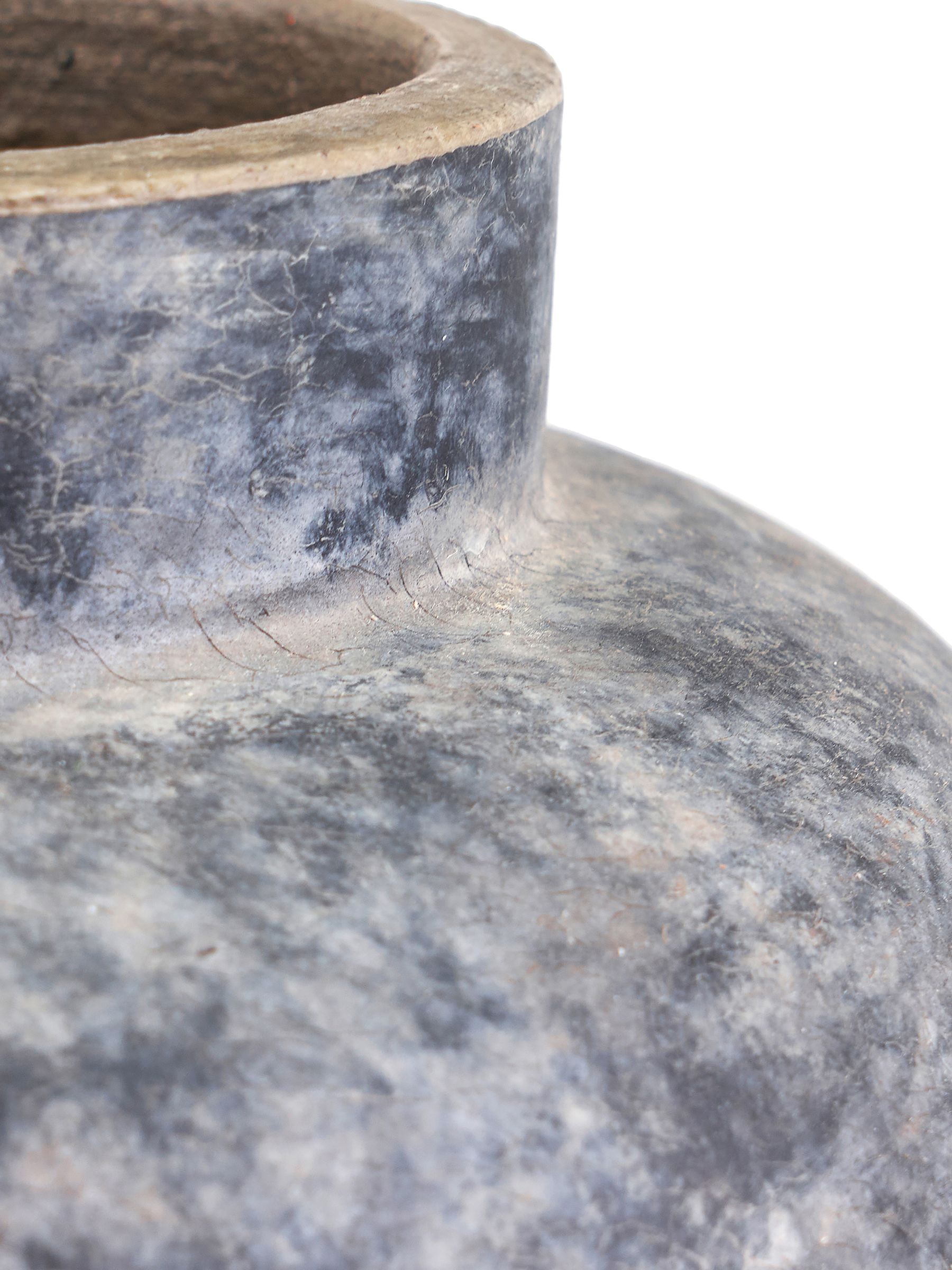 Buy Pacific Grey Stone Vulcan Textured Volcanic Effect Vase from the ...