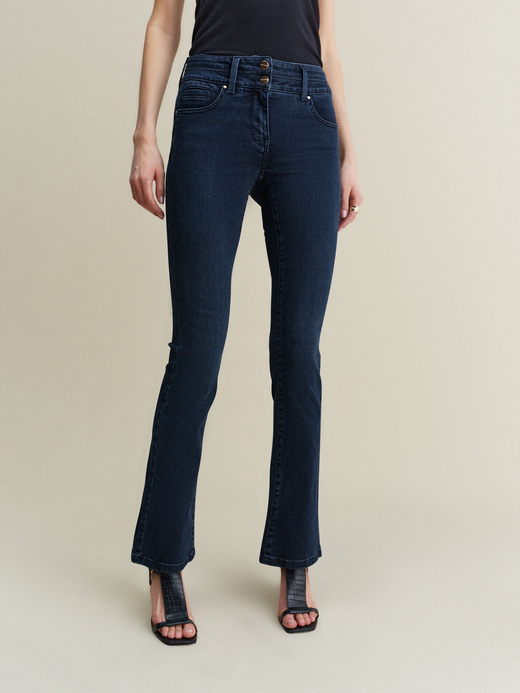 Buy Inky Blue Denim Lift Slim And Shape Bootcut Jeans from the Next UK ...