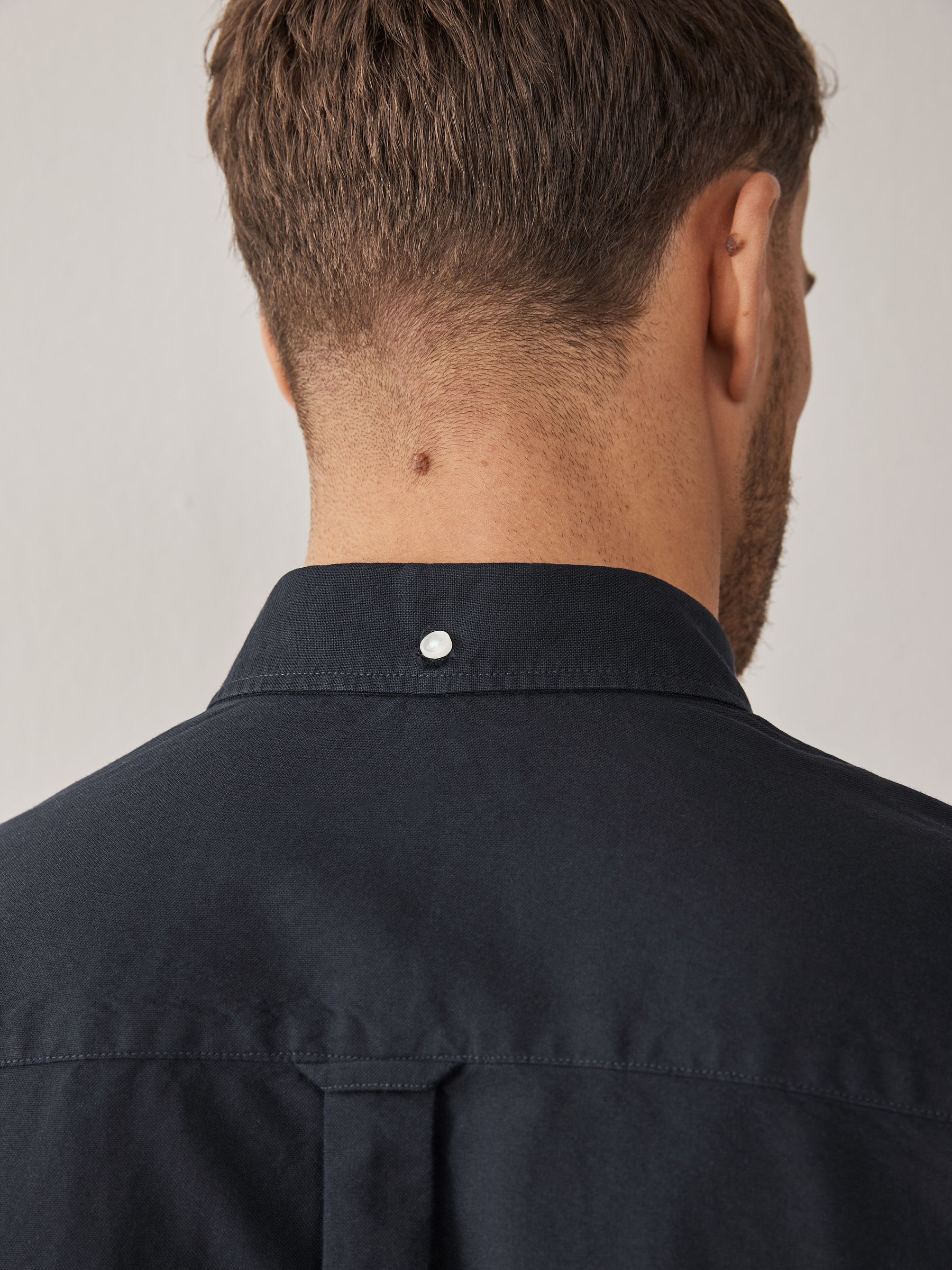 Buy White/Blue/Navy 3 Pack 100% Cotton Short Sleeve Oxford Shirt 3 Pack ...