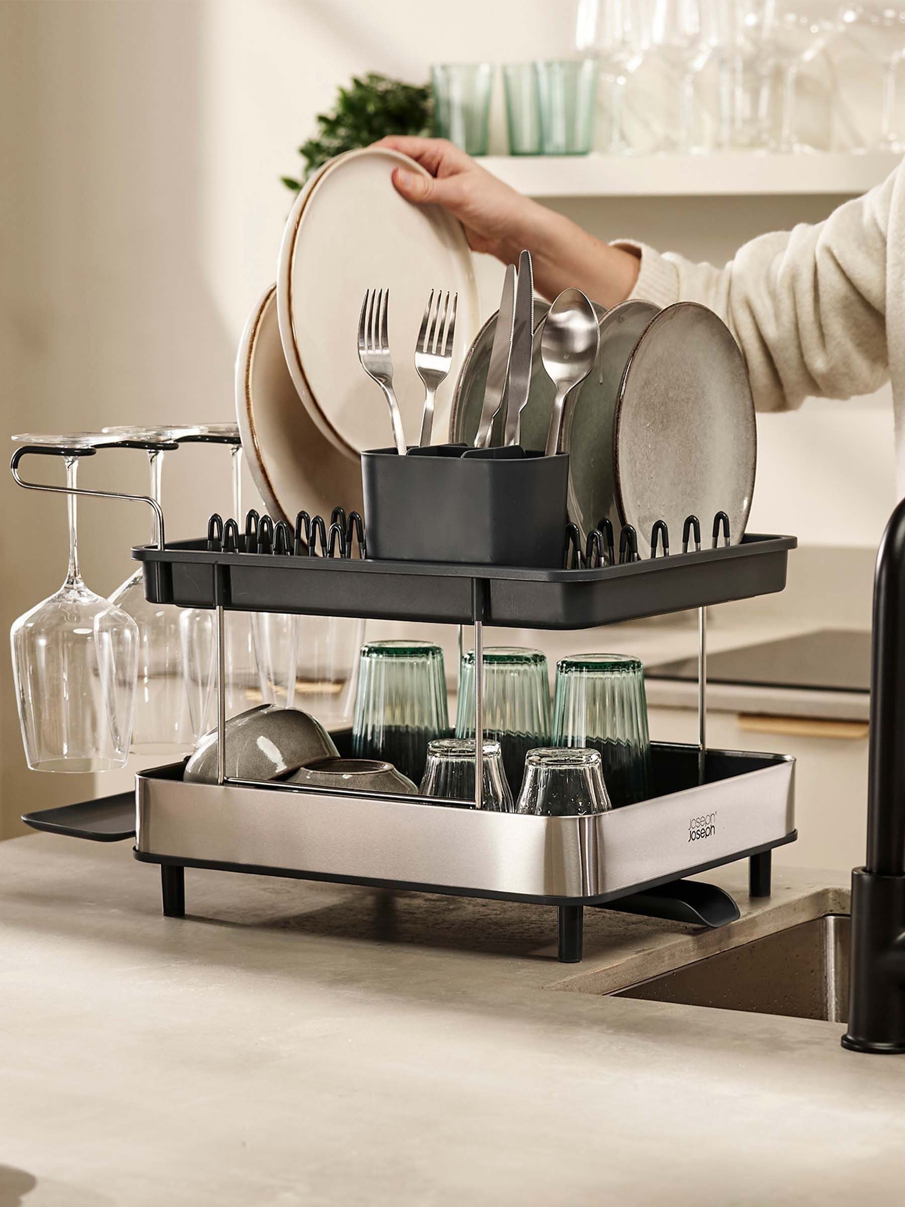 Buy Joseph Joseph Silver 2 Tier Dish Rack from the Next UK online shop