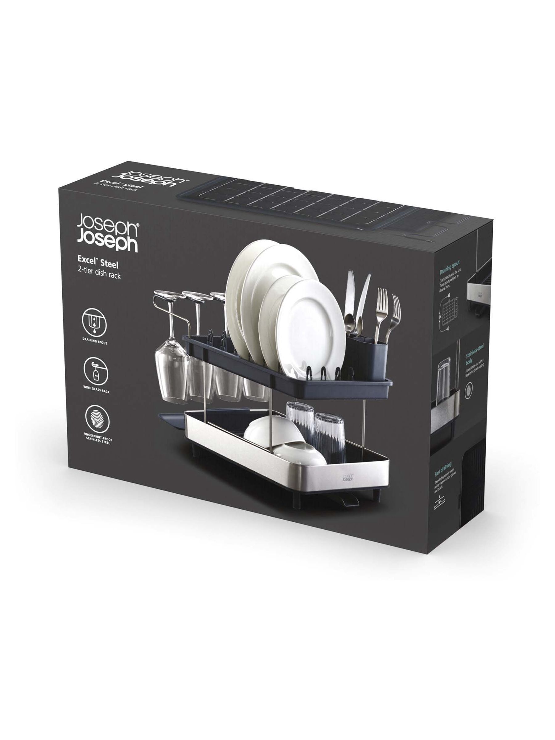 Buy Joseph Joseph Silver 2 Tier Dish Rack from the Next UK online shop