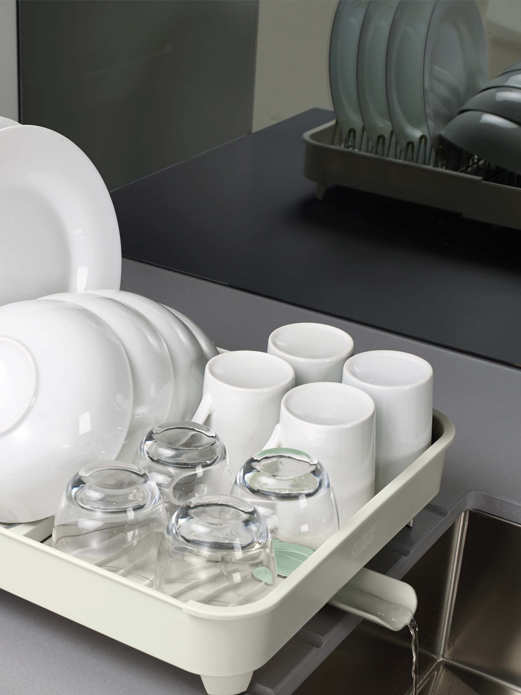 Buy Joseph Joseph Light Stone Natural/Sage Green Extend Expandable Dish ...