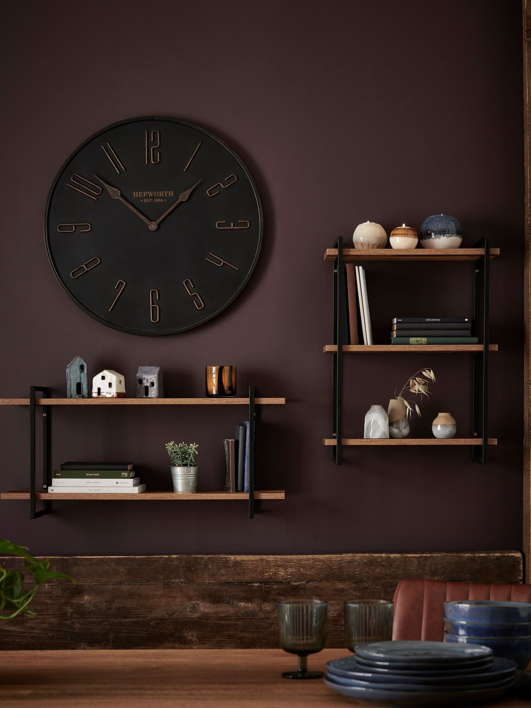 Buy Dark Bronx 3 Tier Wall Shelves from the Next UK online shop