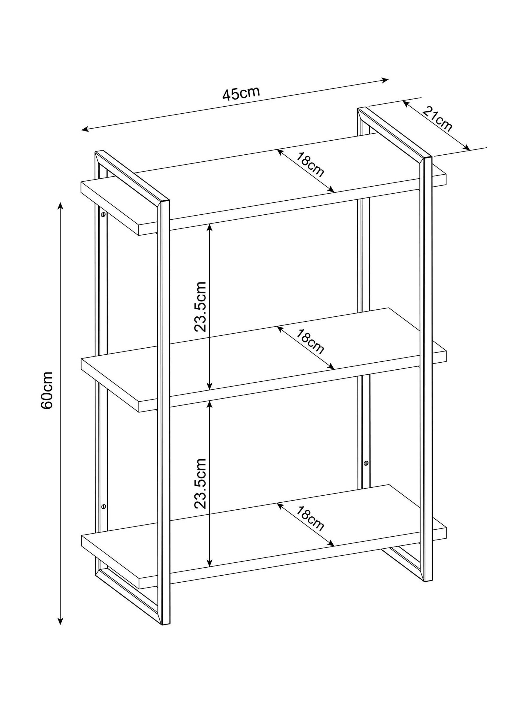 Buy Dark Bronx 3 Tier Wall Shelves from Next Ireland