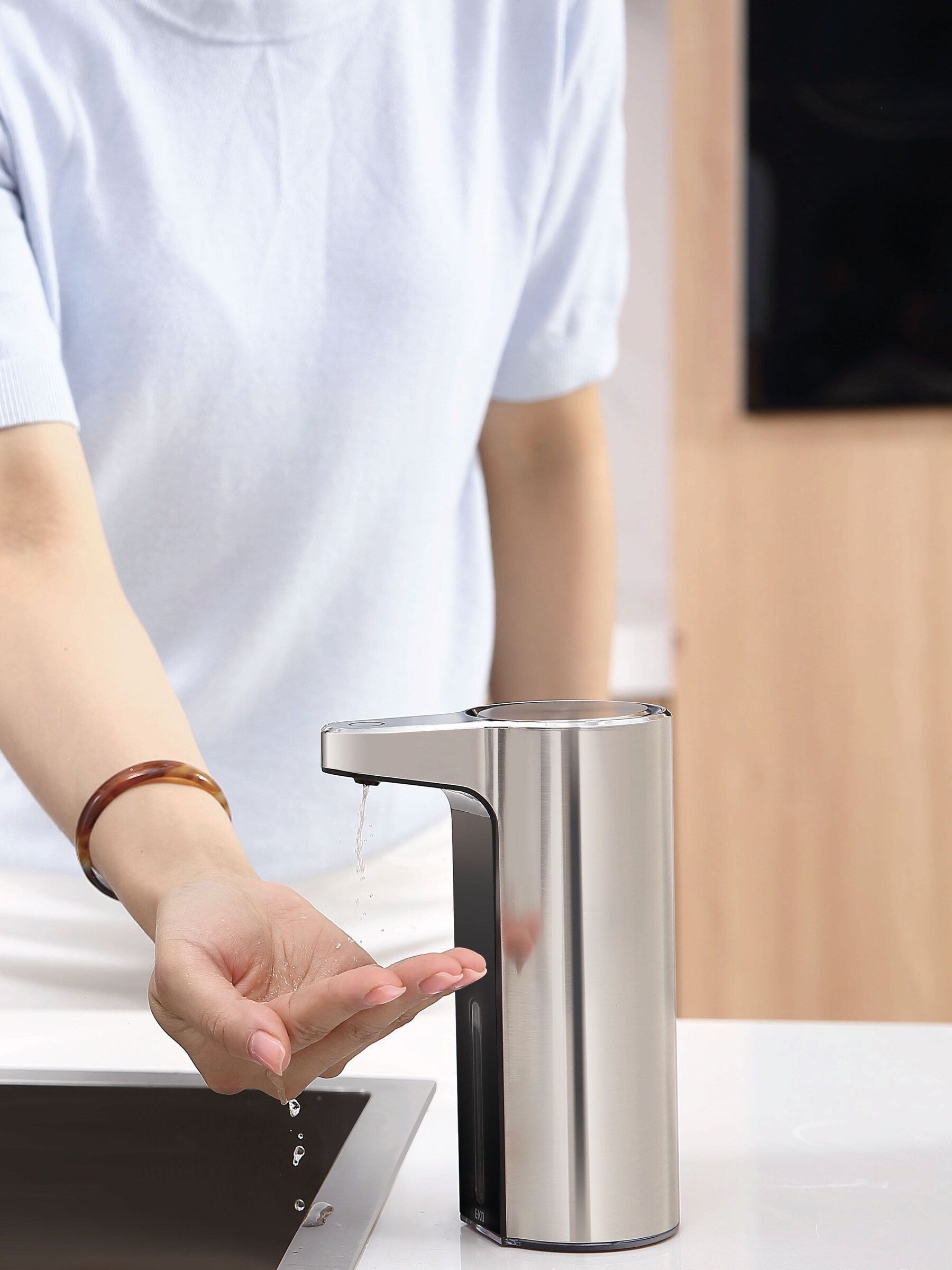 Buy EKO Silver No Touch Sensor Soap Dispenser from the Next UK online shop