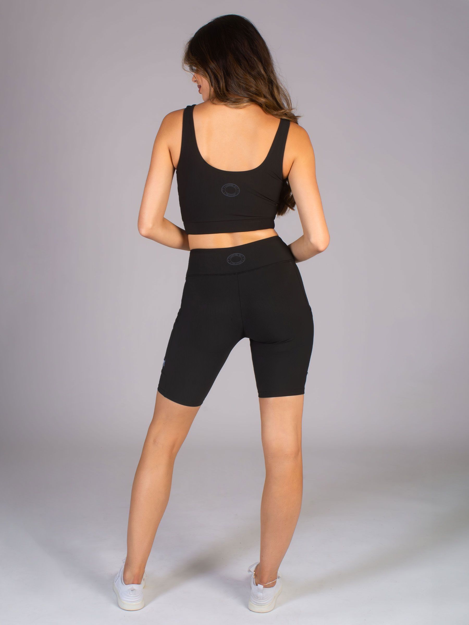 Buy Pineapple Black Womens Rib Cycling Shorts with Pocket from the Next ...