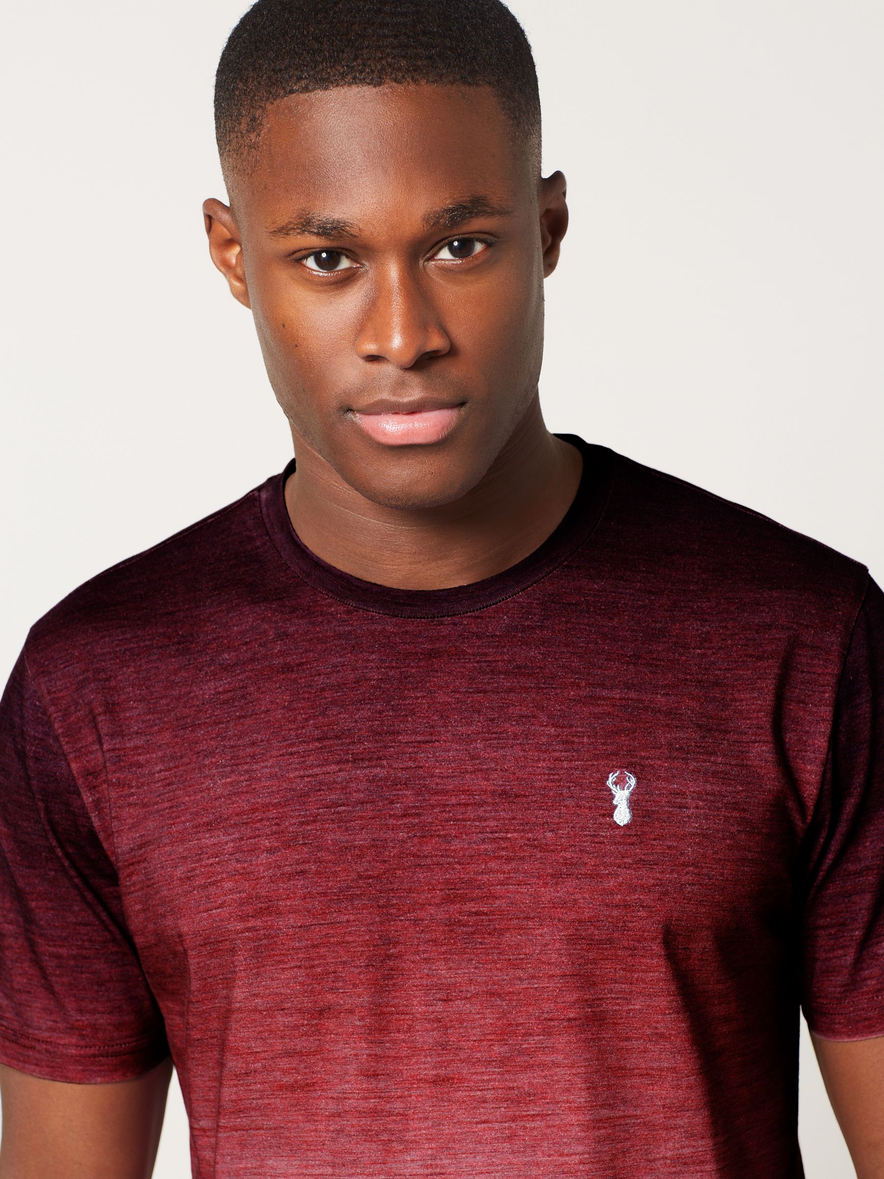 Buy Coral Red Stag Dip Dye T-Shirt from Next Ireland