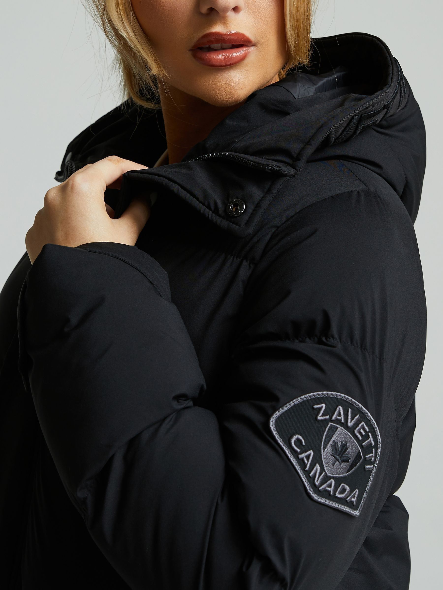 Buy Zavetti Canada Jet Black Alora Longline Puffer Coats from Next Ireland