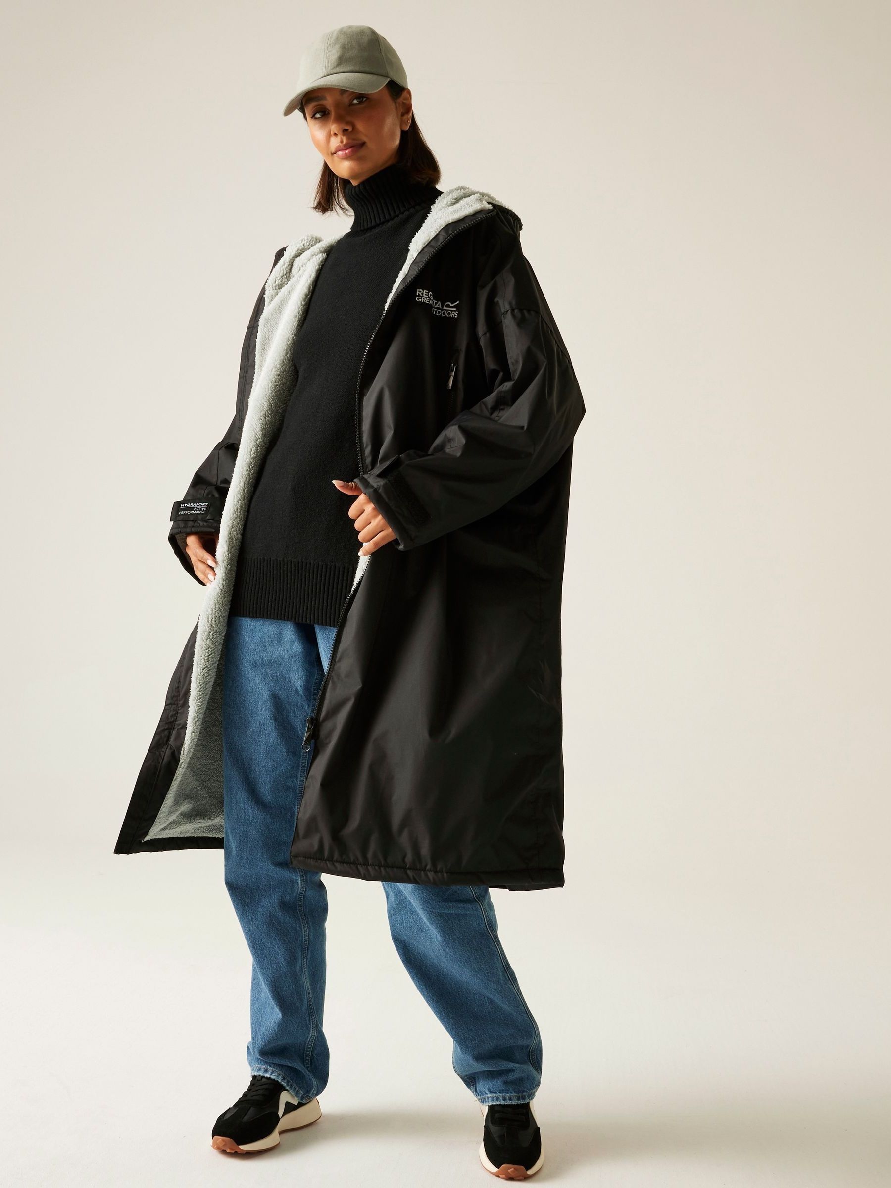 Buy Regatta Black Adult Waterproof Changing Robe from the Next UK ...