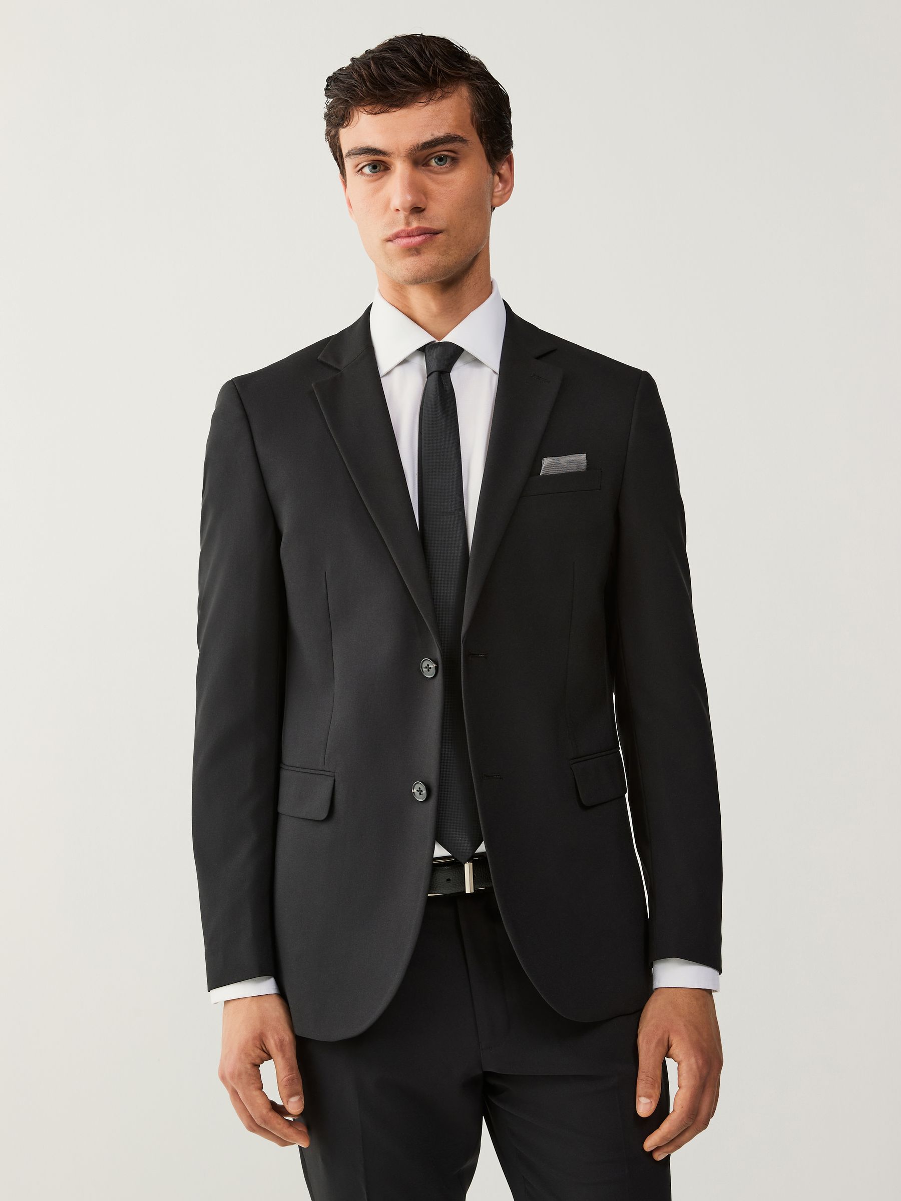 Buy Black Slim Fit Essential Suit Jacket from Next Australia