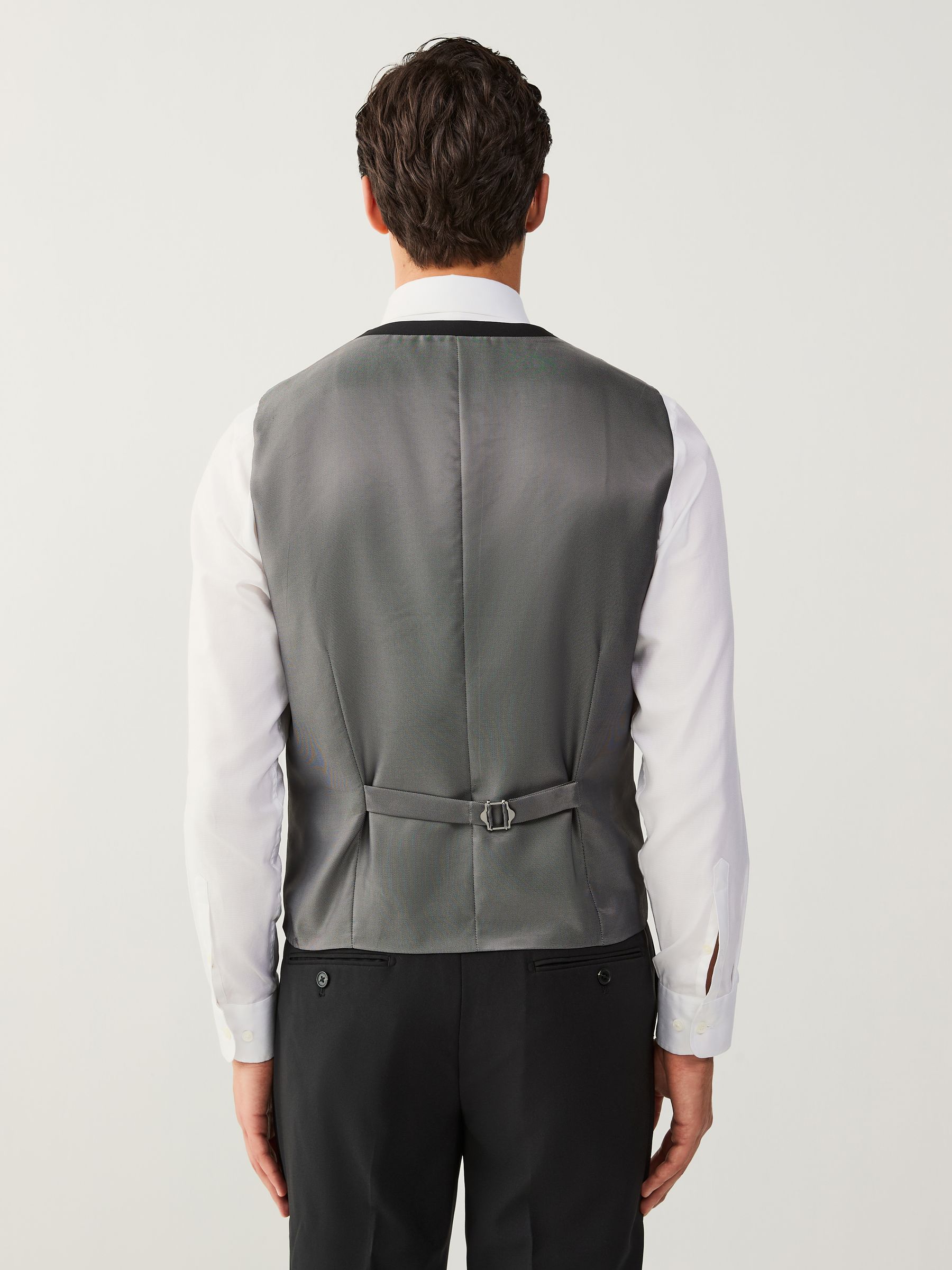 Buy Black Regular Fit Essential Suit Waistcoat from Next Saudi Arabia