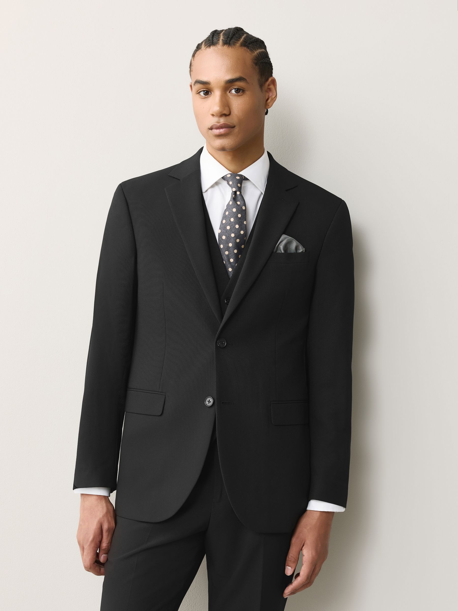 Buy Black Regular Fit Essential Suit Jacket from Next Australia