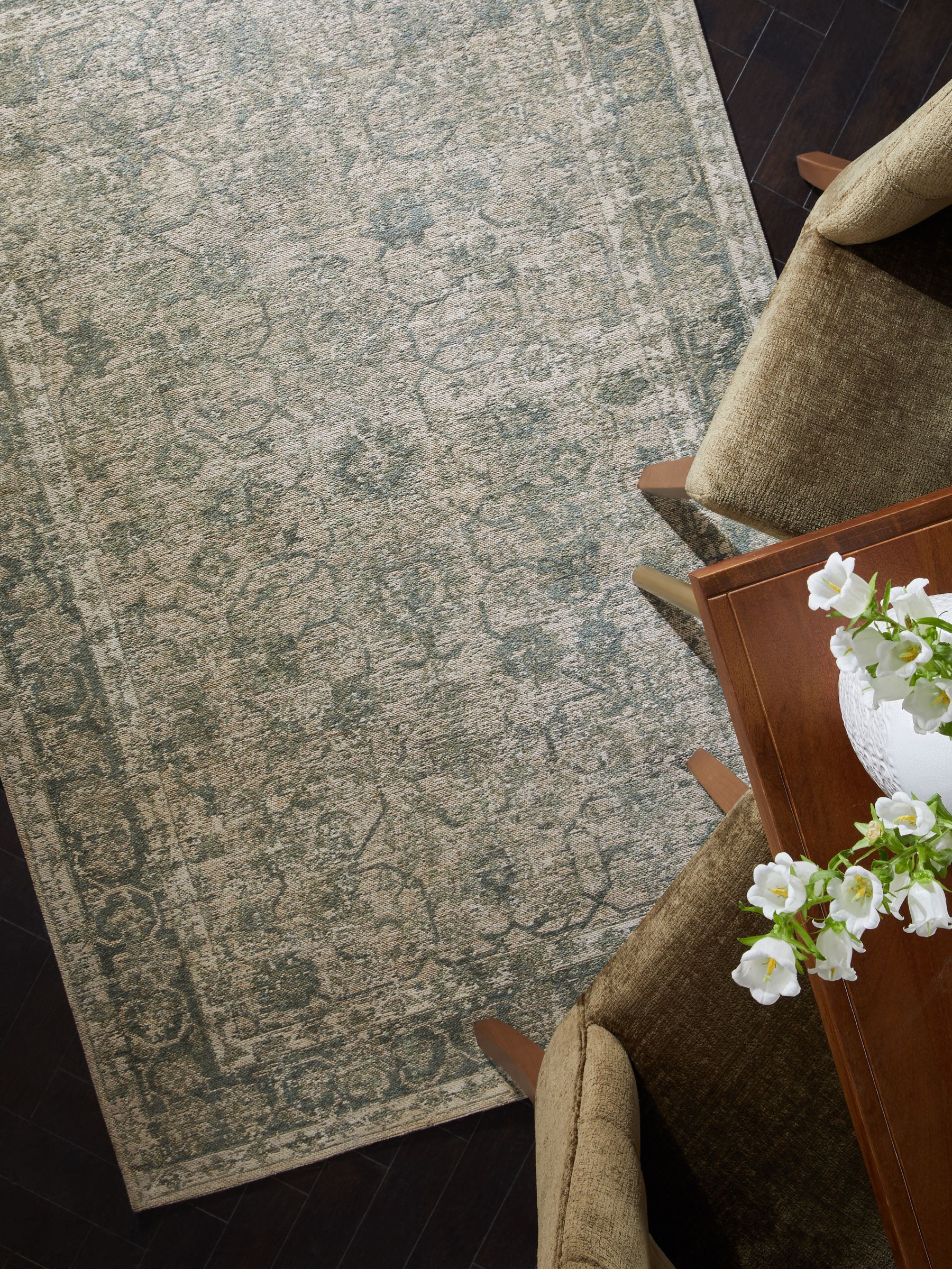 Buy Green Land Oriental Rug from the Next UK online shop