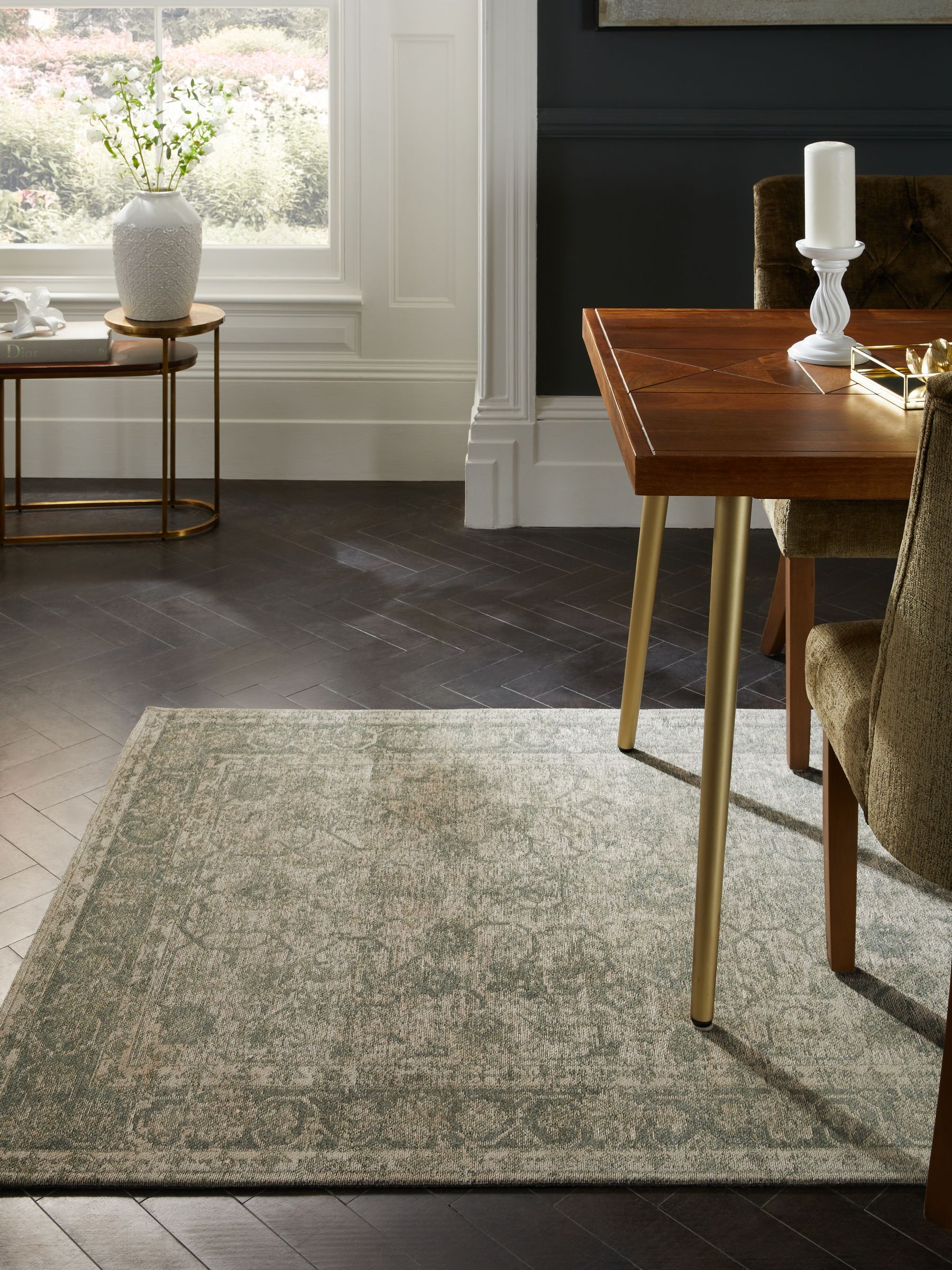 Buy Green Land Oriental Rug from the Next UK online shop