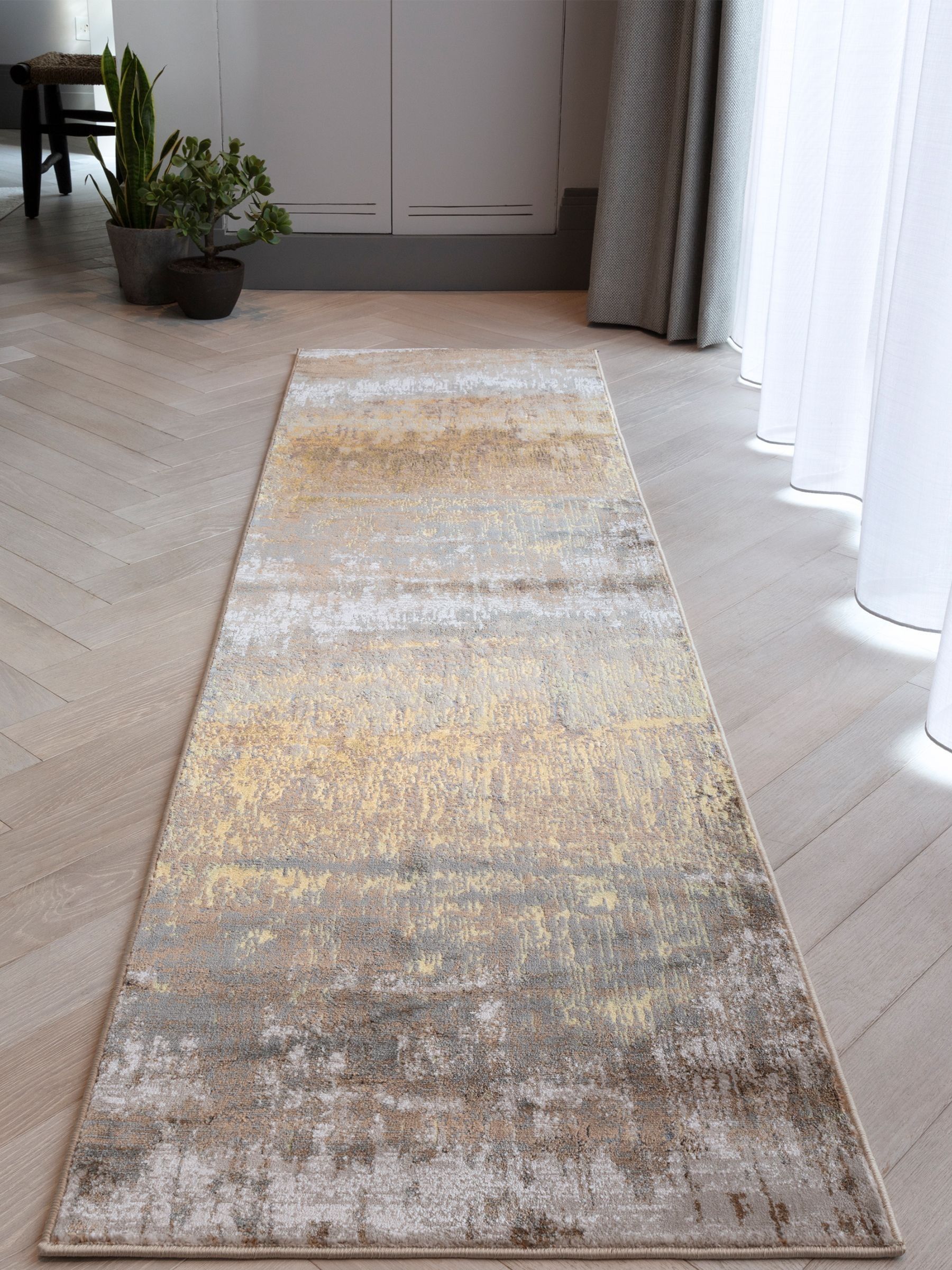 Buy Asiatic Rugs Natural Aurora Dune Metallic Runner Rug from the Next ...