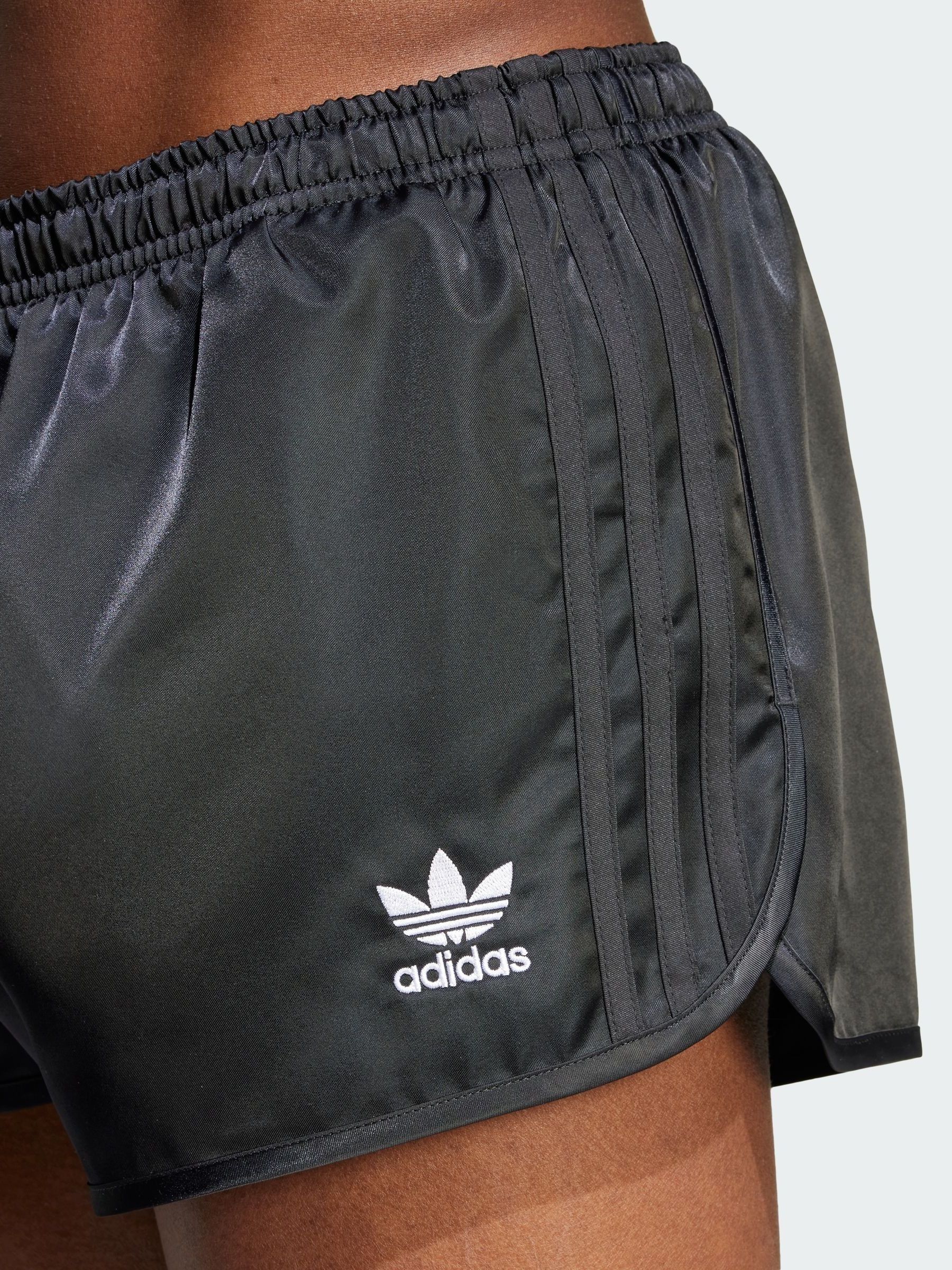 Buy adidas Originals Black Adicolor 3-Stripes 2-Inch Swim Shorts from ...