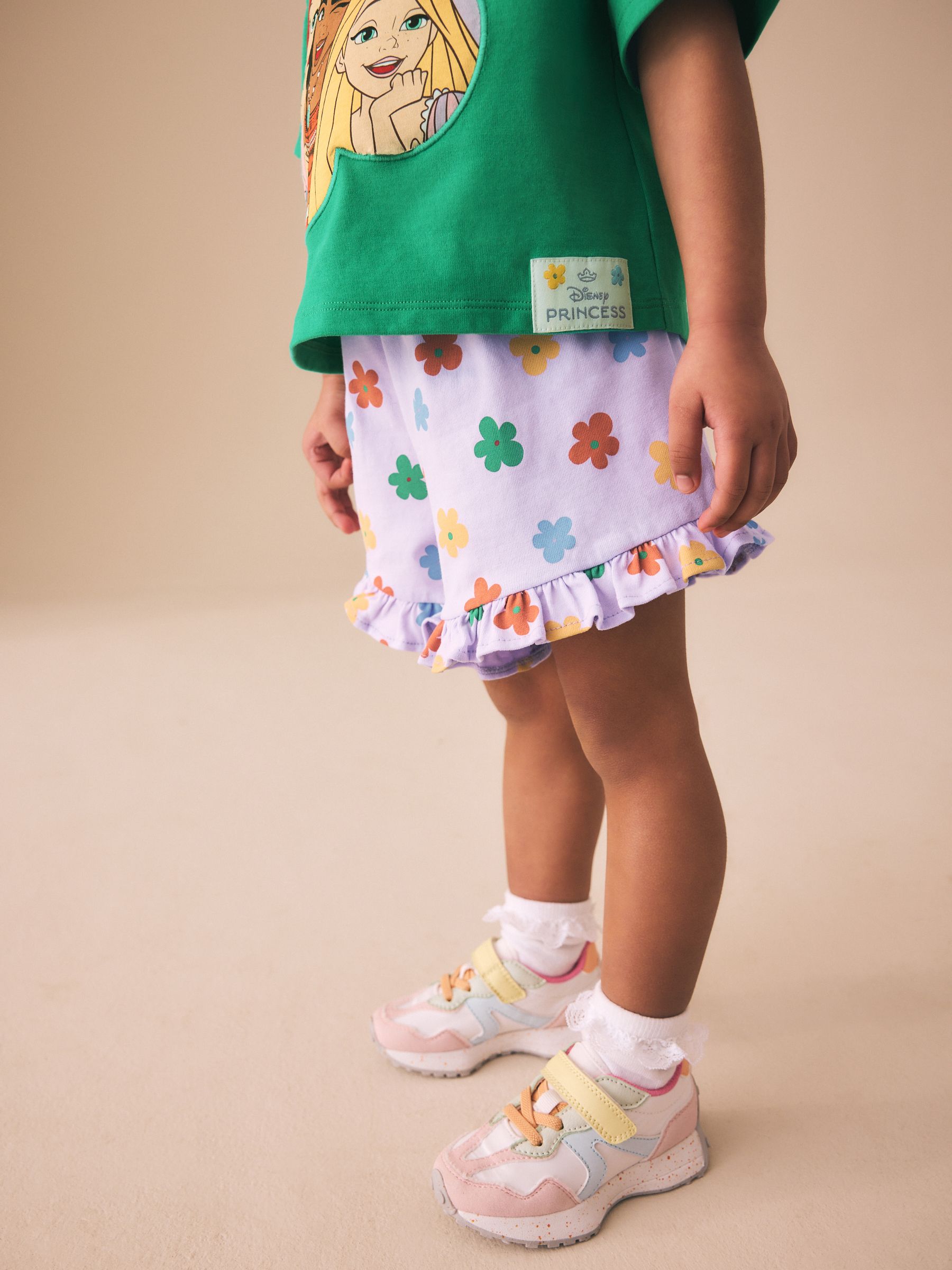 Buy Green Disney Princess Shorts Set (3mths-7yrs) from the Next UK ...