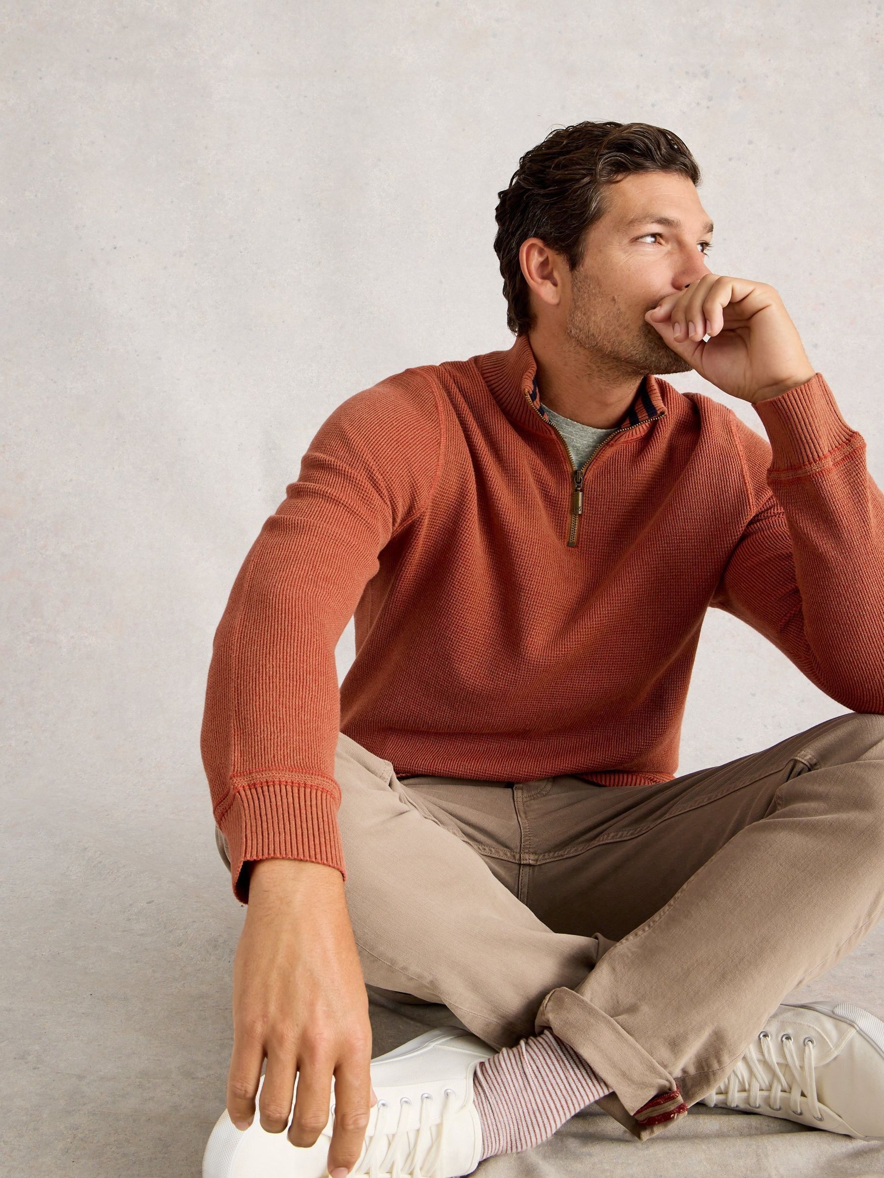 Buy White Stuff Orange Attadale Funnel Neck Jumper from Next Portugal