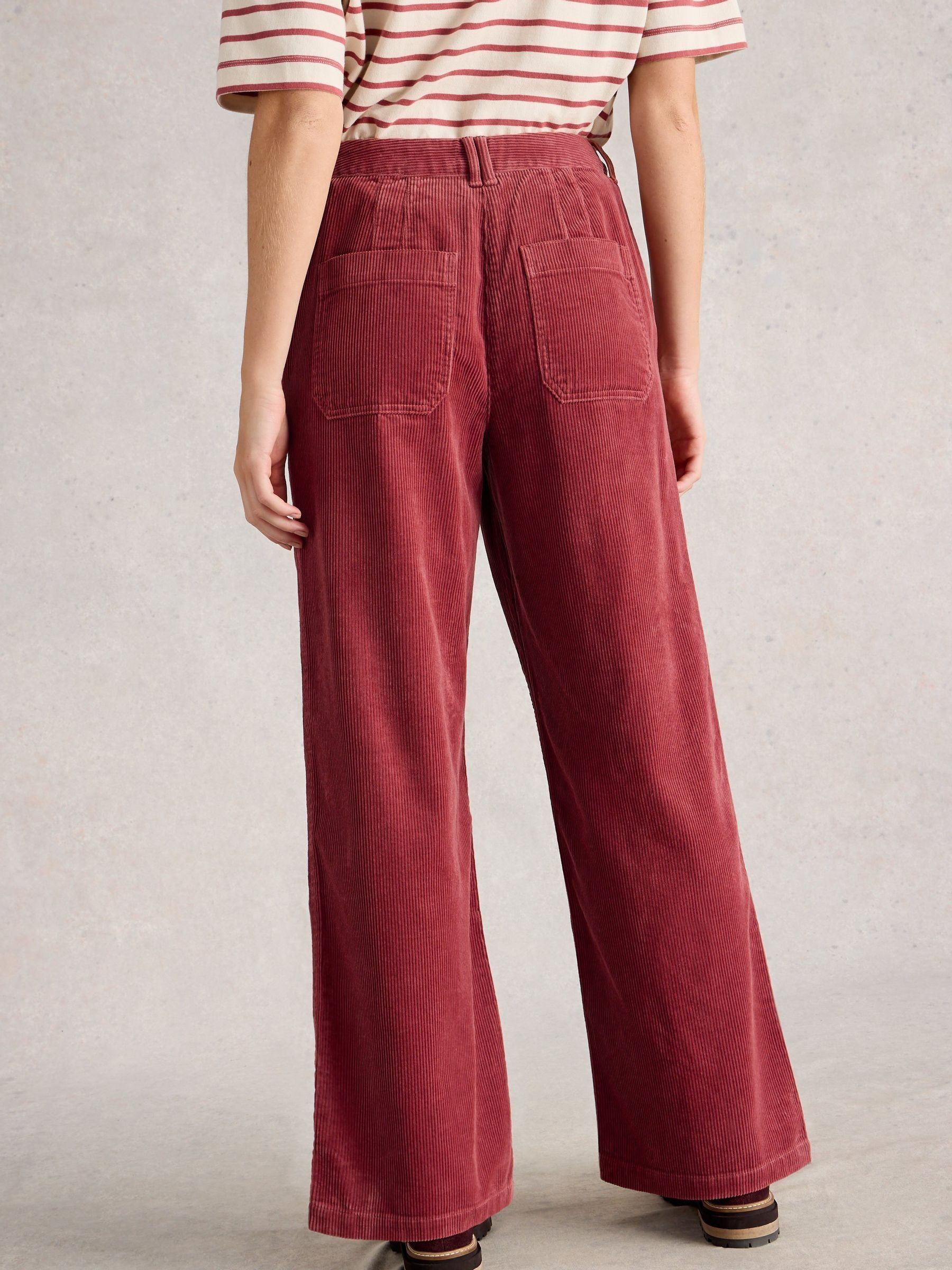 Buy White Stuff Pink Belle Cord Wide Leg Trousers from Next Cyprus