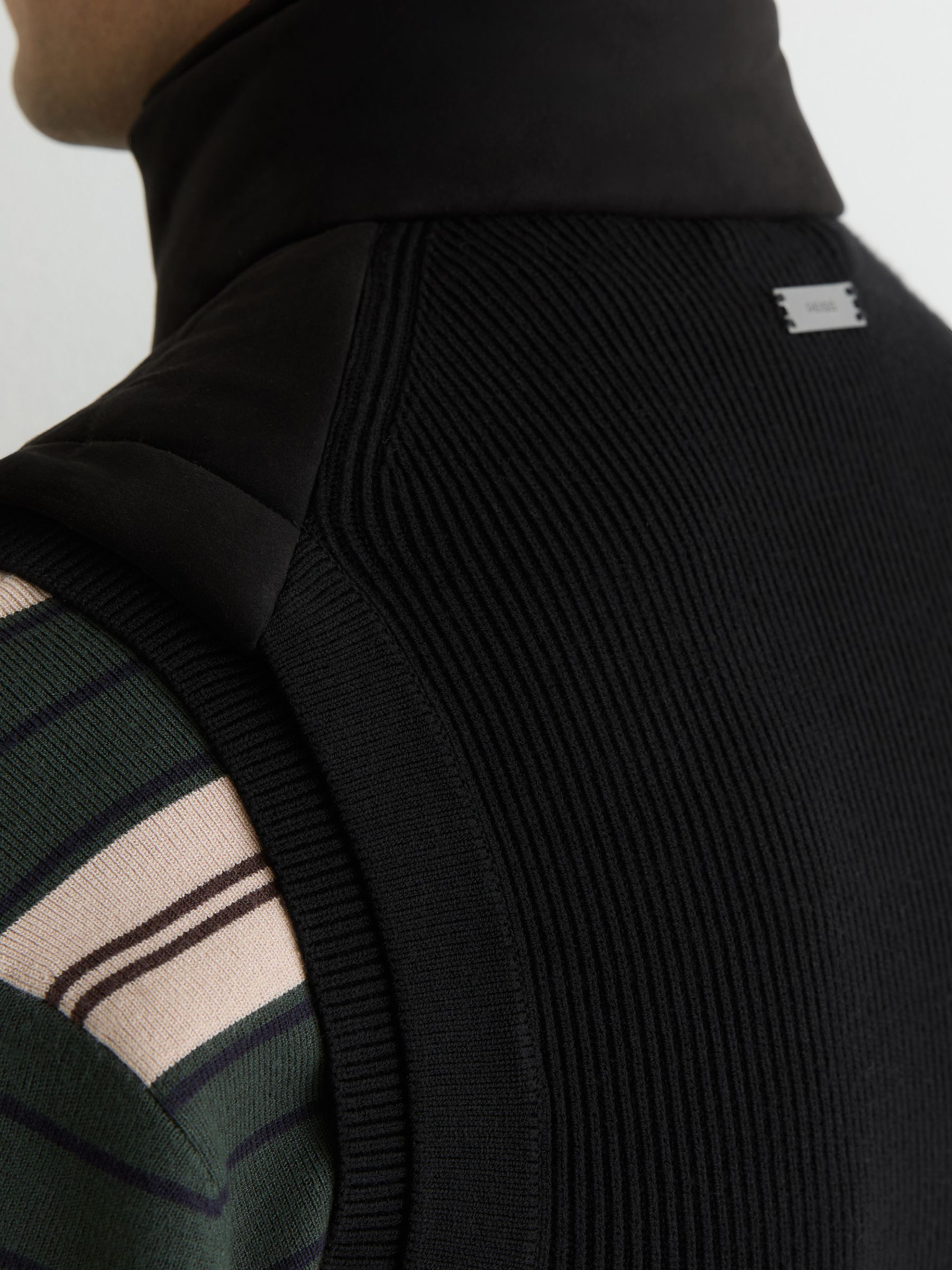 Buy Reiss Black Orson Funnel-Neck Quilted Gilet from the Next UK online ...