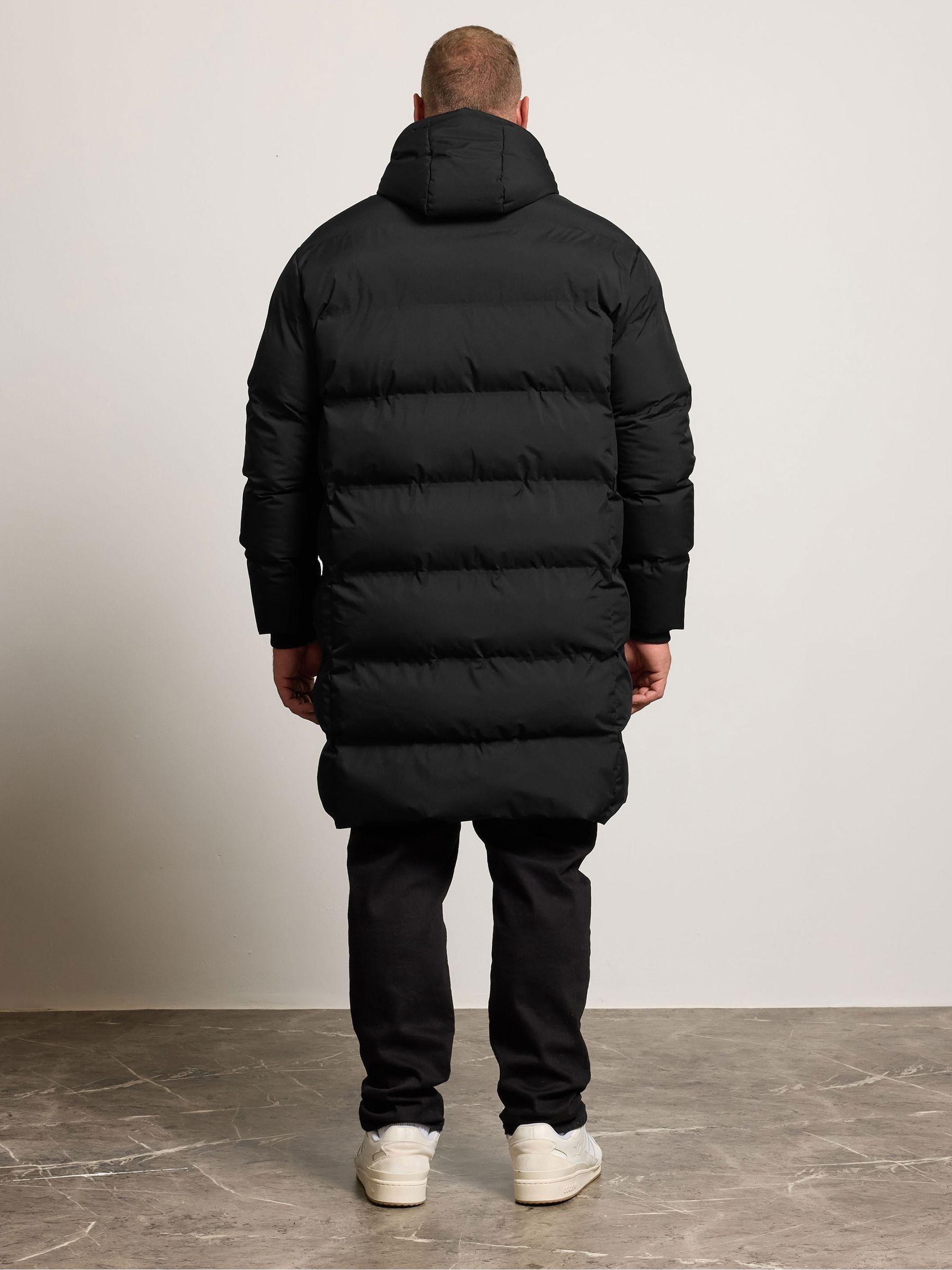 Buy BadRhino Big & Tall Black Seamless Puffer Longline Jacket from Next ...