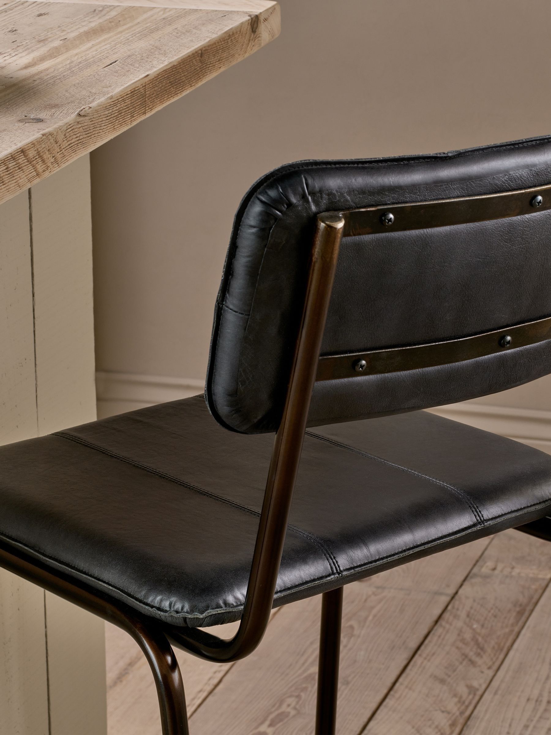 Buy Nkuku Black Ukari Counter Chair from the Next UK online shop