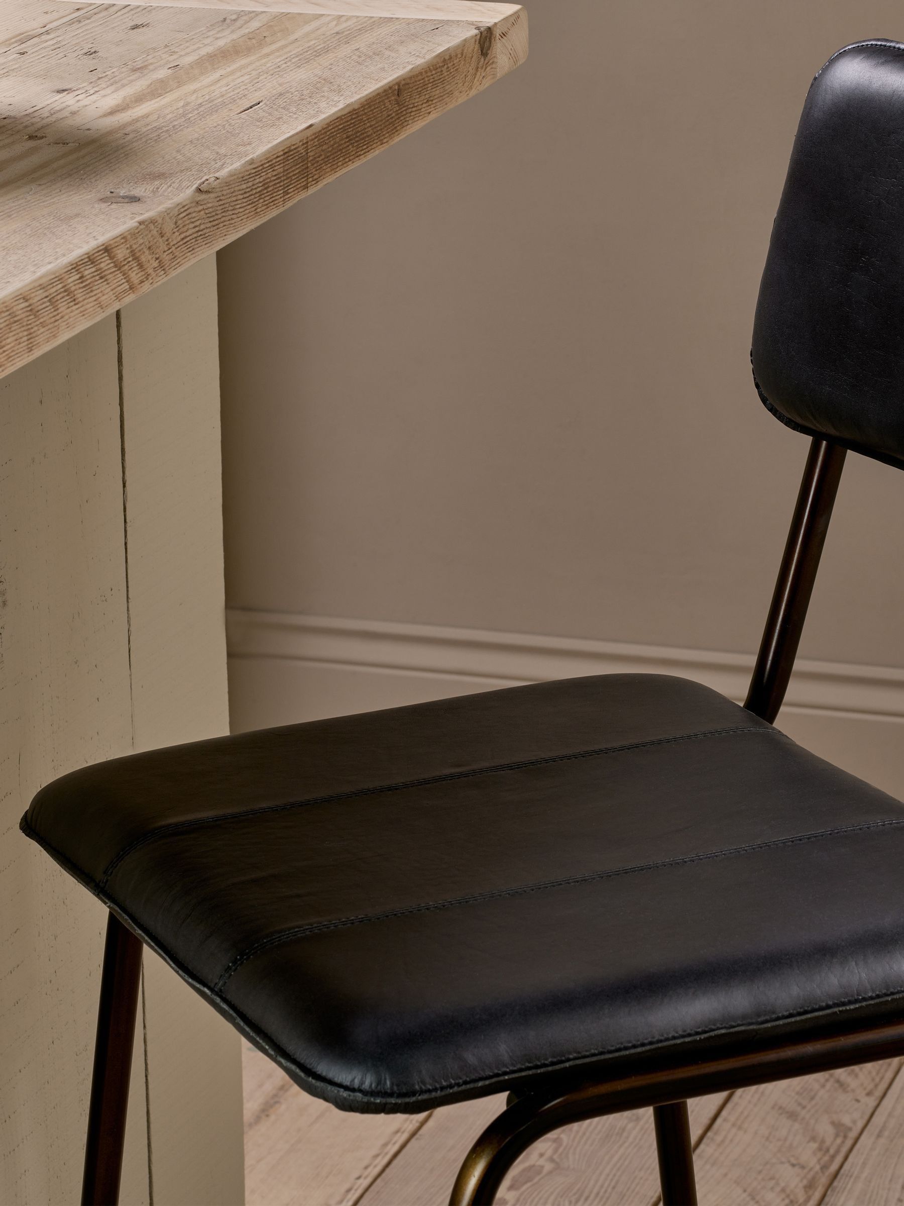 Buy Nkuku Black Ukari Counter Chair from the Next UK online shop