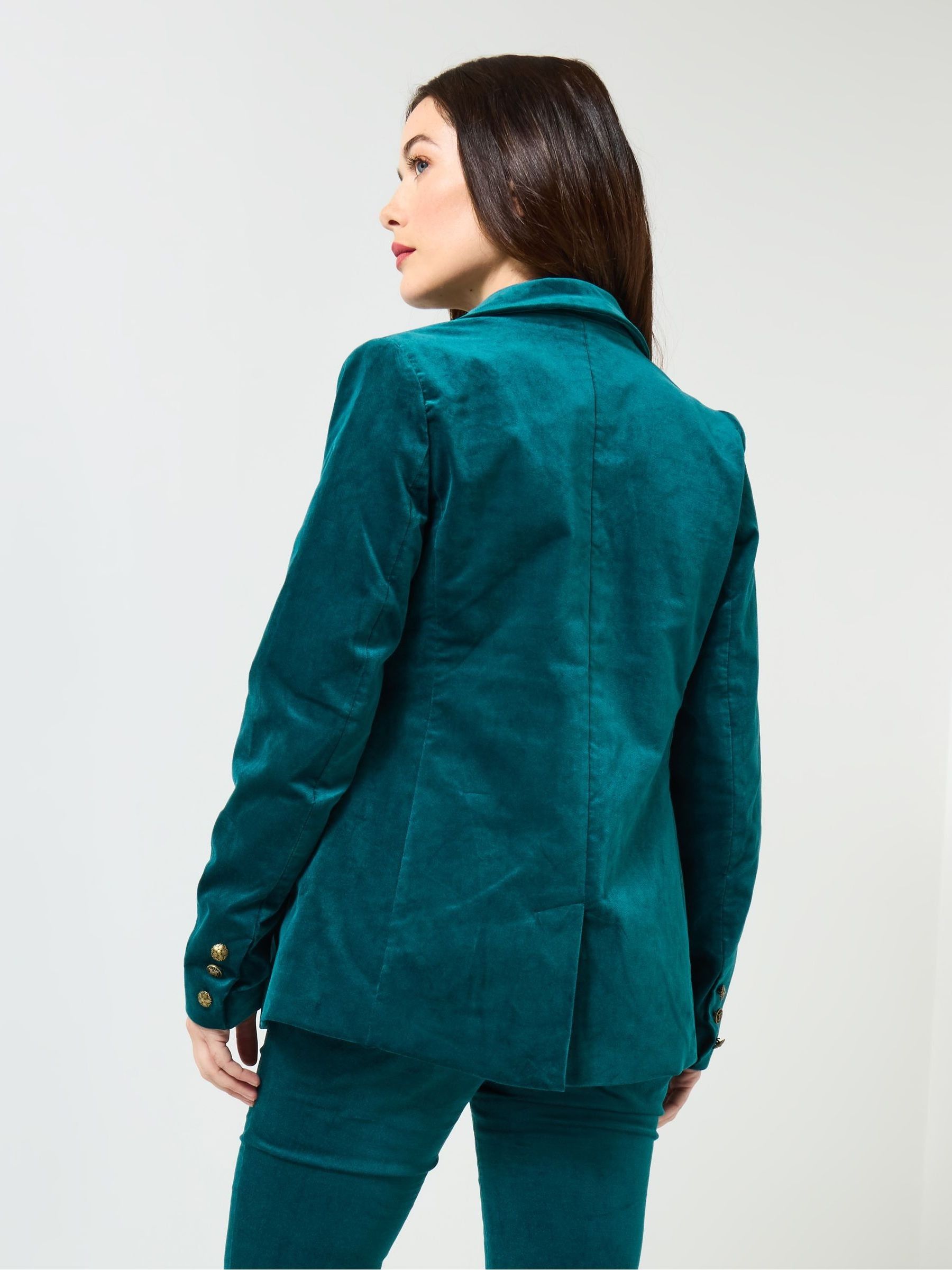 Buy Joe Browns Blue Stitch Detail Velvet Jacket from Next Ireland