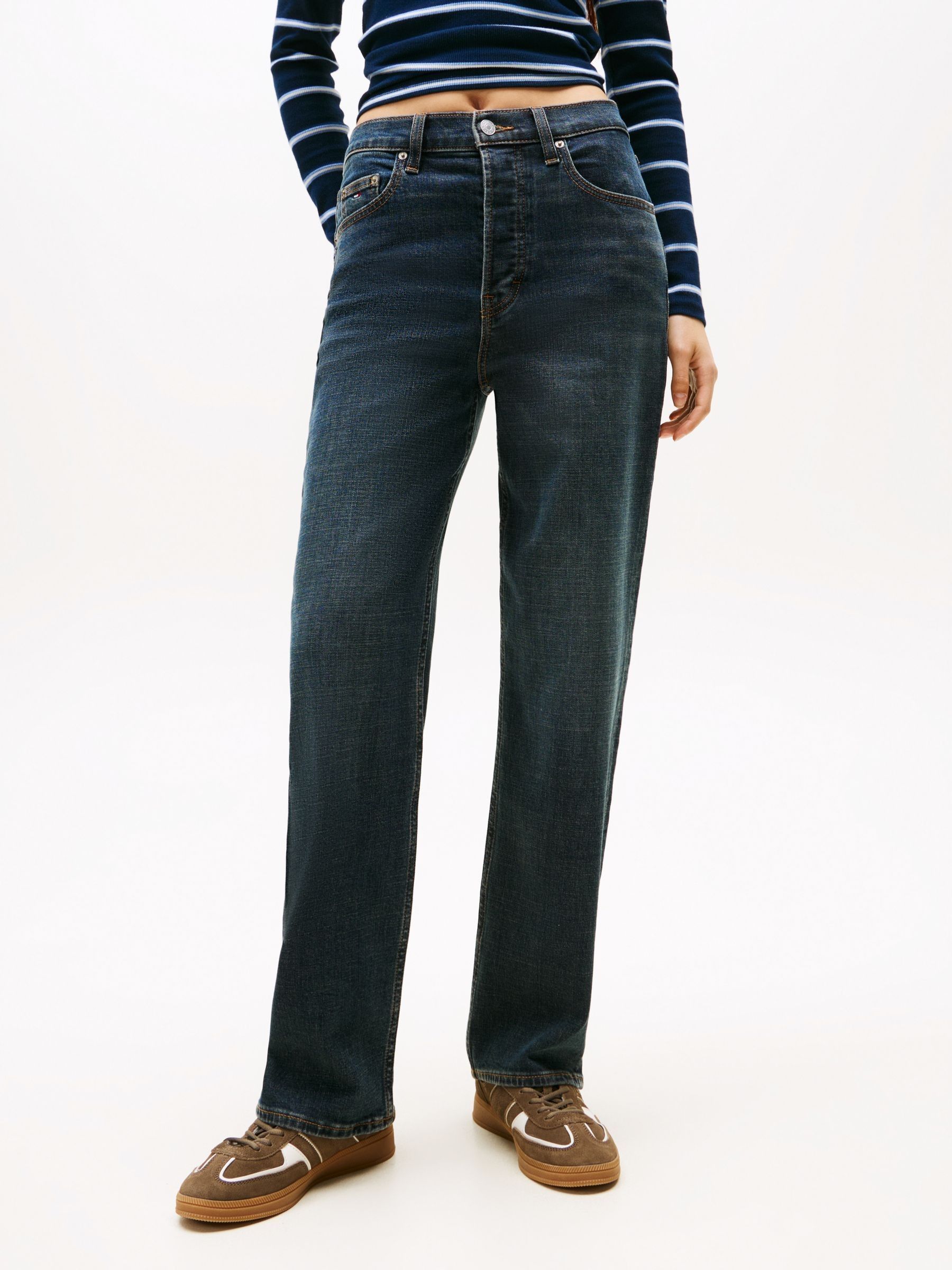 Buy Tommy Jeans Blue High Rise Slim Straight Jeans from Next Ireland