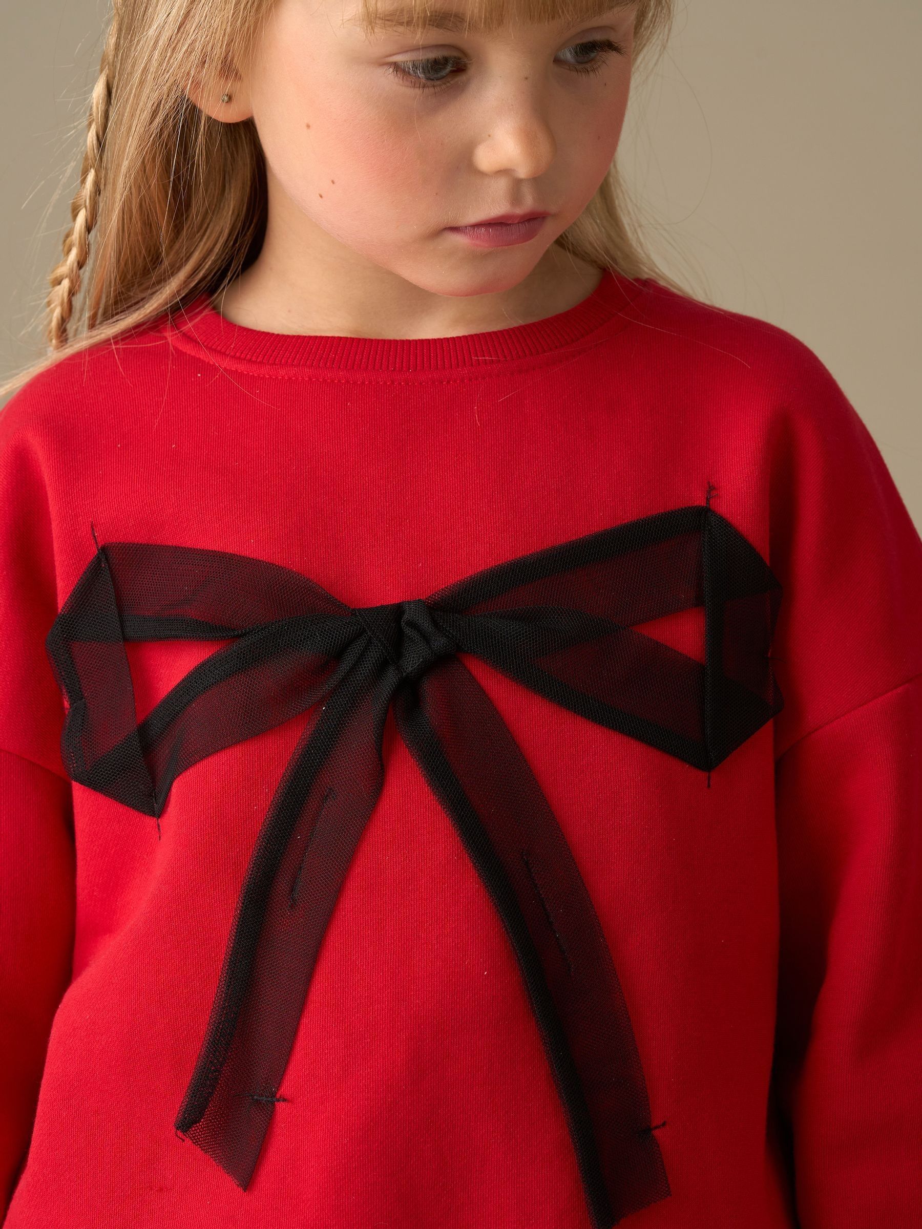 Buy Angel & Rocket Red Freya Mesh Bow Sweater from Next Australia