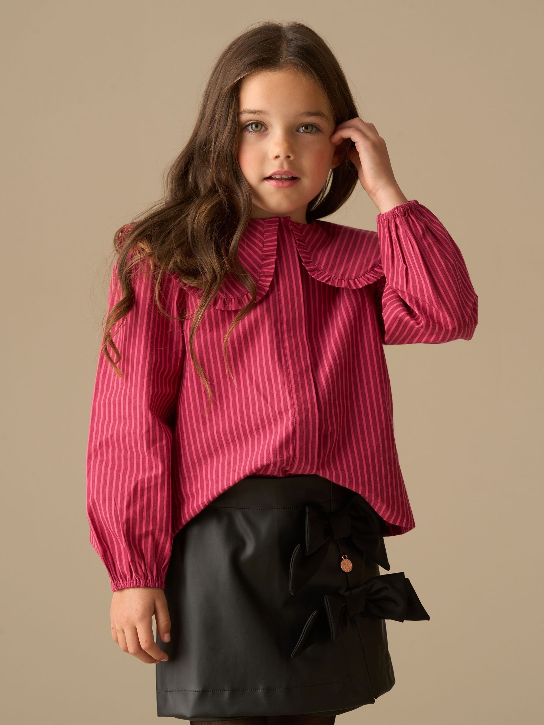 Buy Angel & Rocket Pink Maggie Frill Collar Shirt from the Next UK ...