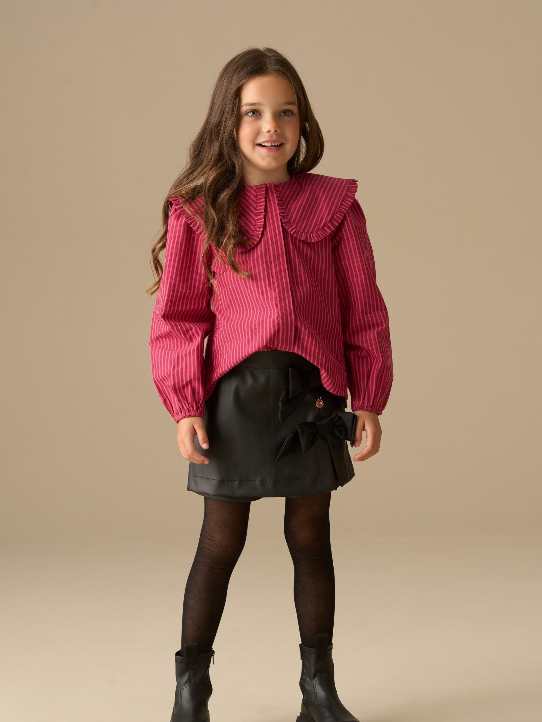 Buy Angel & Rocket Pink Maggie Frill Collar Shirt from the Next UK ...