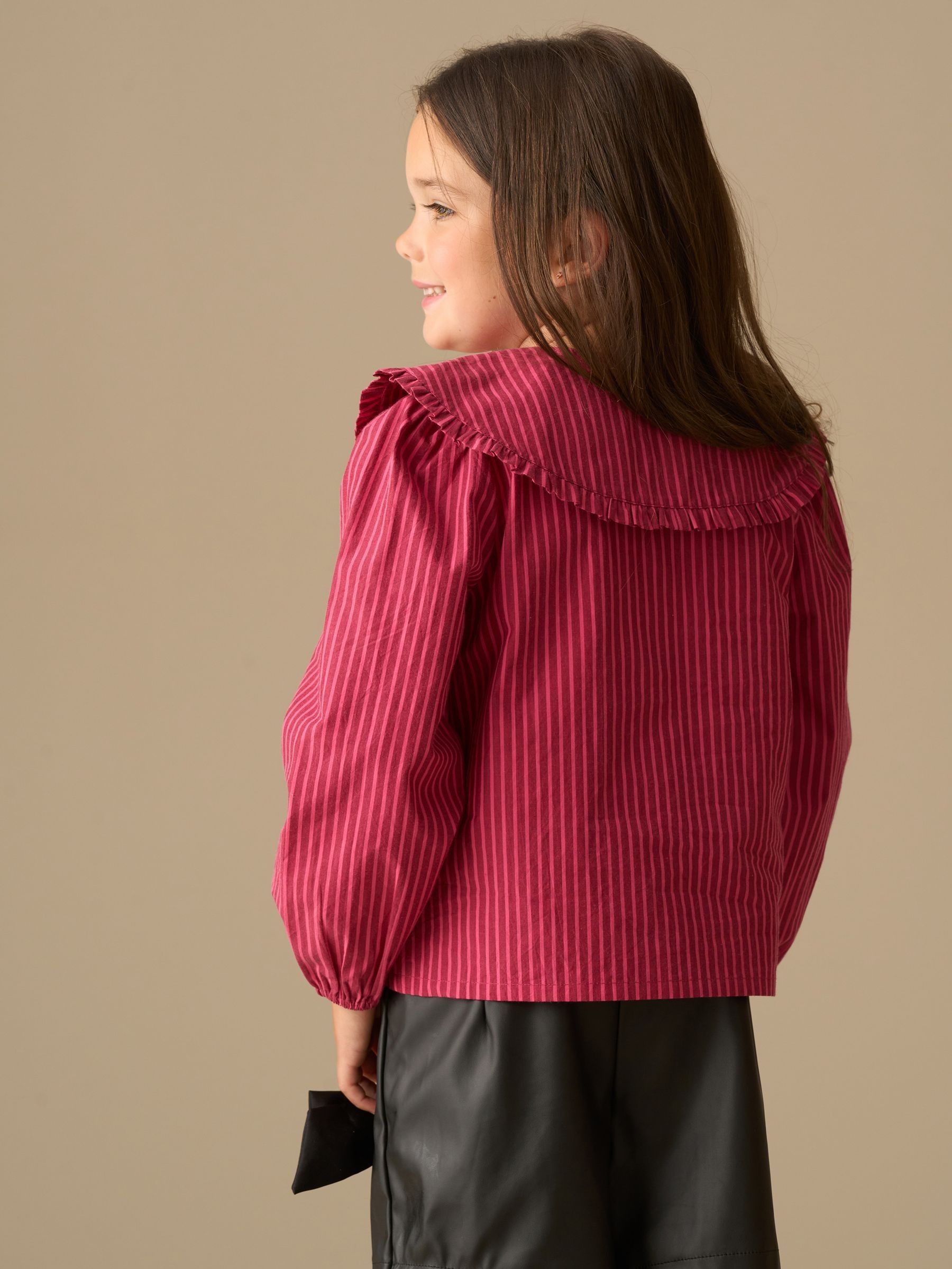 Buy Angel & Rocket Pink Maggie Frill Collar Shirt from the Next UK ...