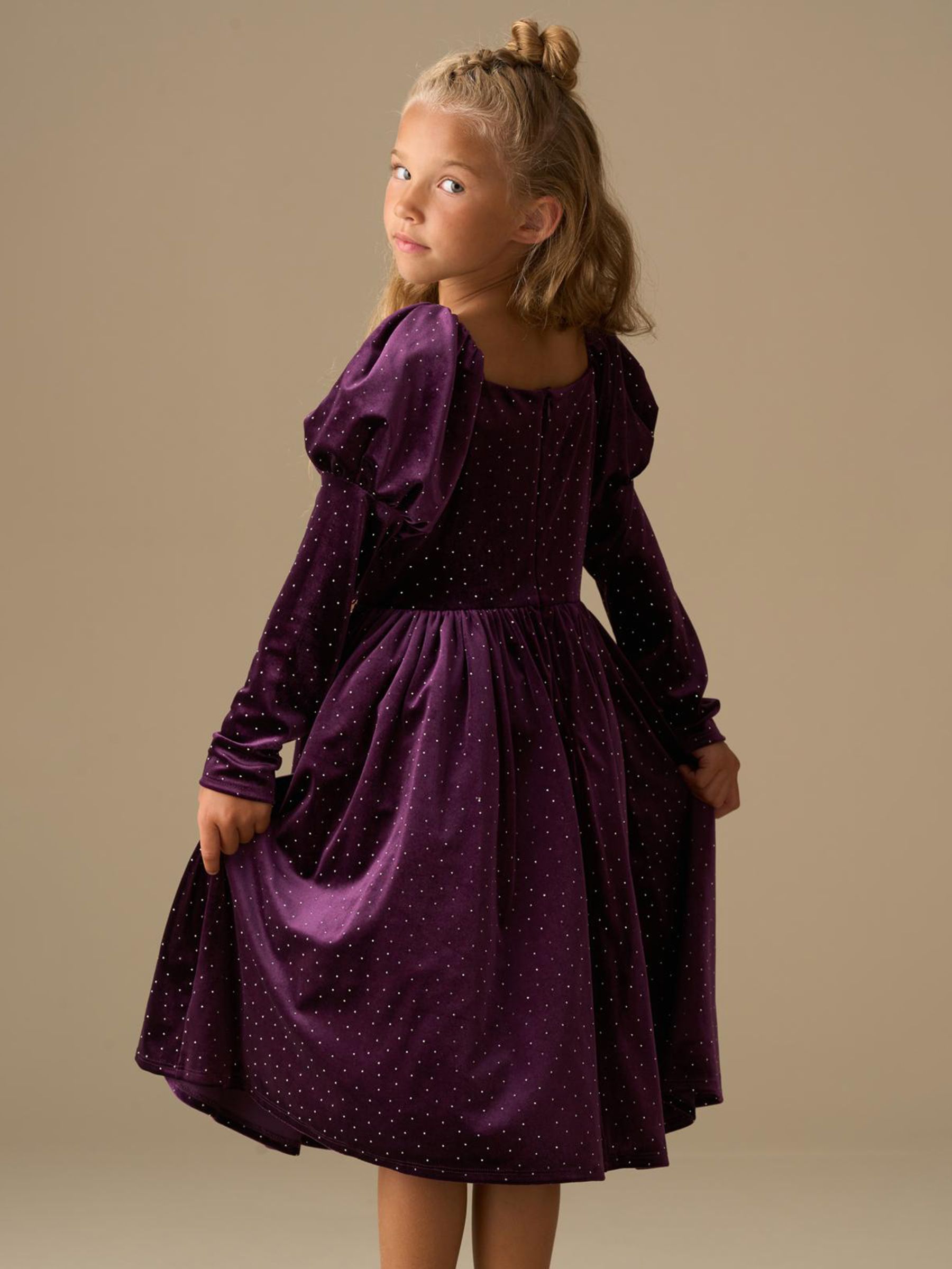 Buy Angel & Rocket Purple Velvet Dress from the Next UK online shop