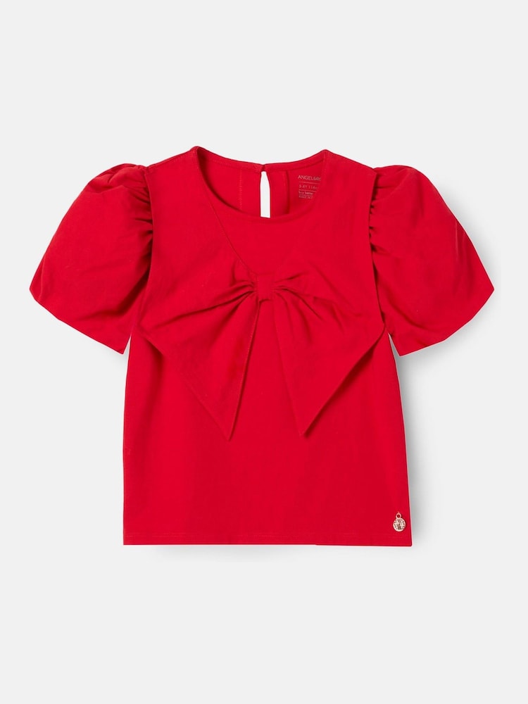 Buy Angel & Rocket Red Tilly Woven Collar Puff Sleeve Top from Next Belgium