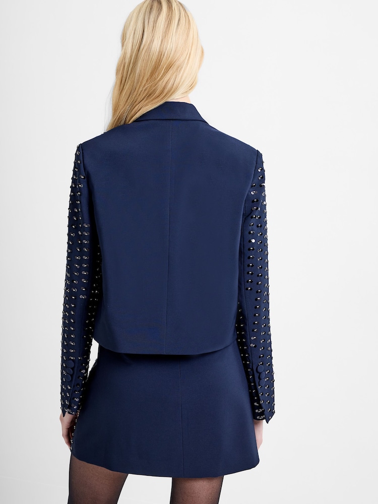 Buy French Connection Blue Sherry Embellished Blazer from Next Egypt