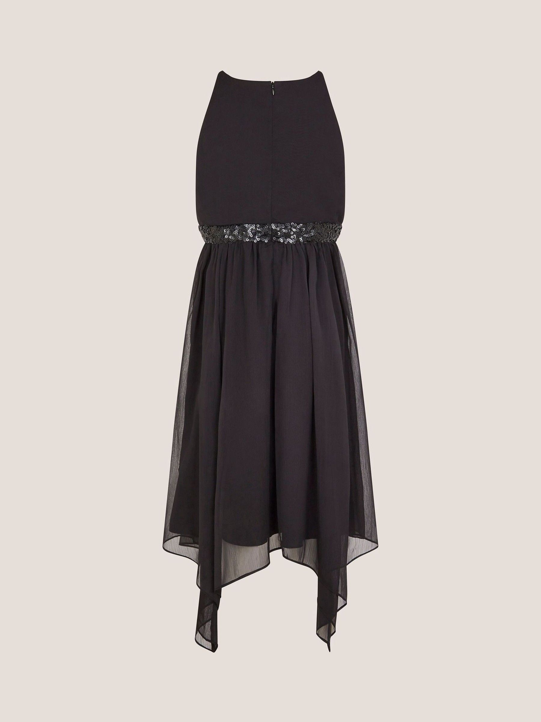 Buy Monsoon Black Idaho Halter Chiffon Prom Dress from Next Australia