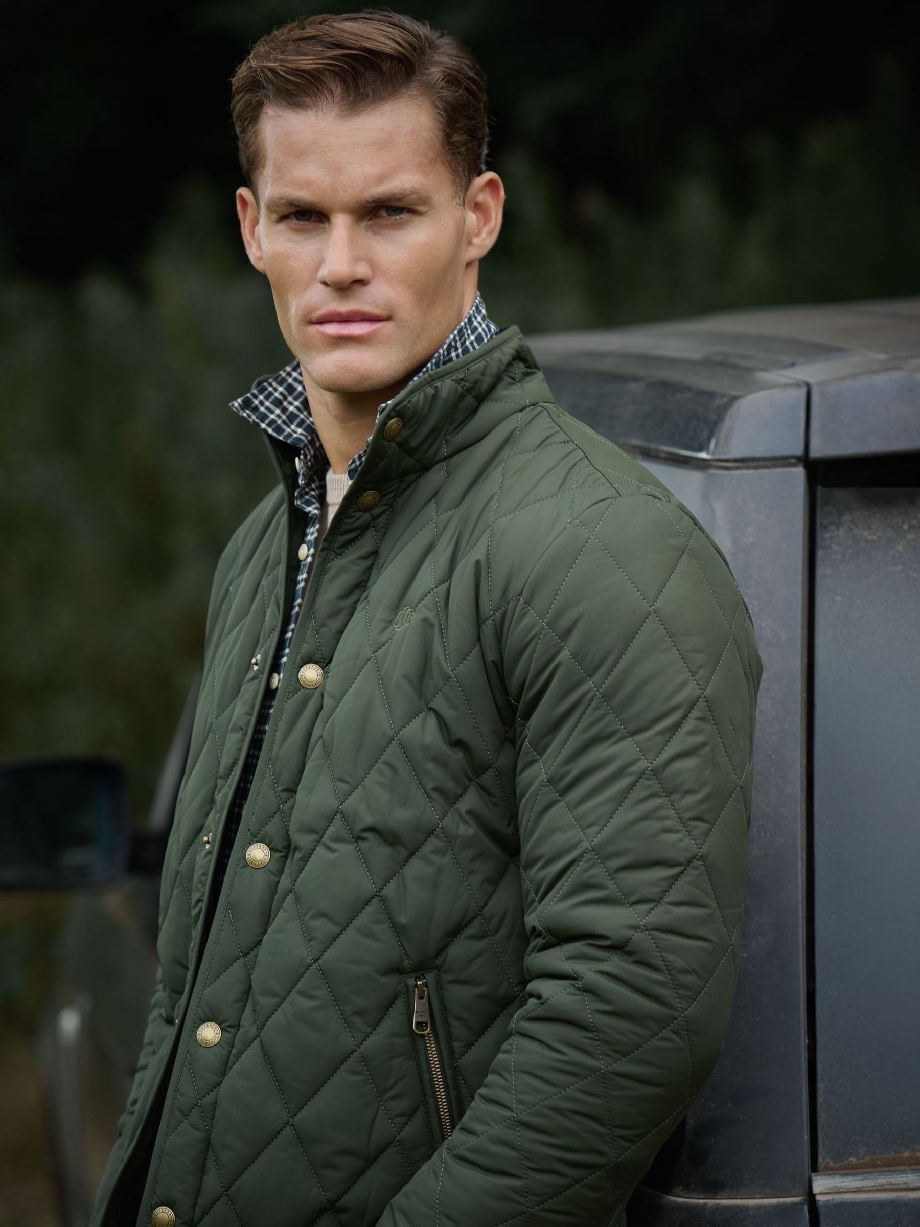 Buy Superdry Green Quilted Estate Country Jacket from the Next UK ...