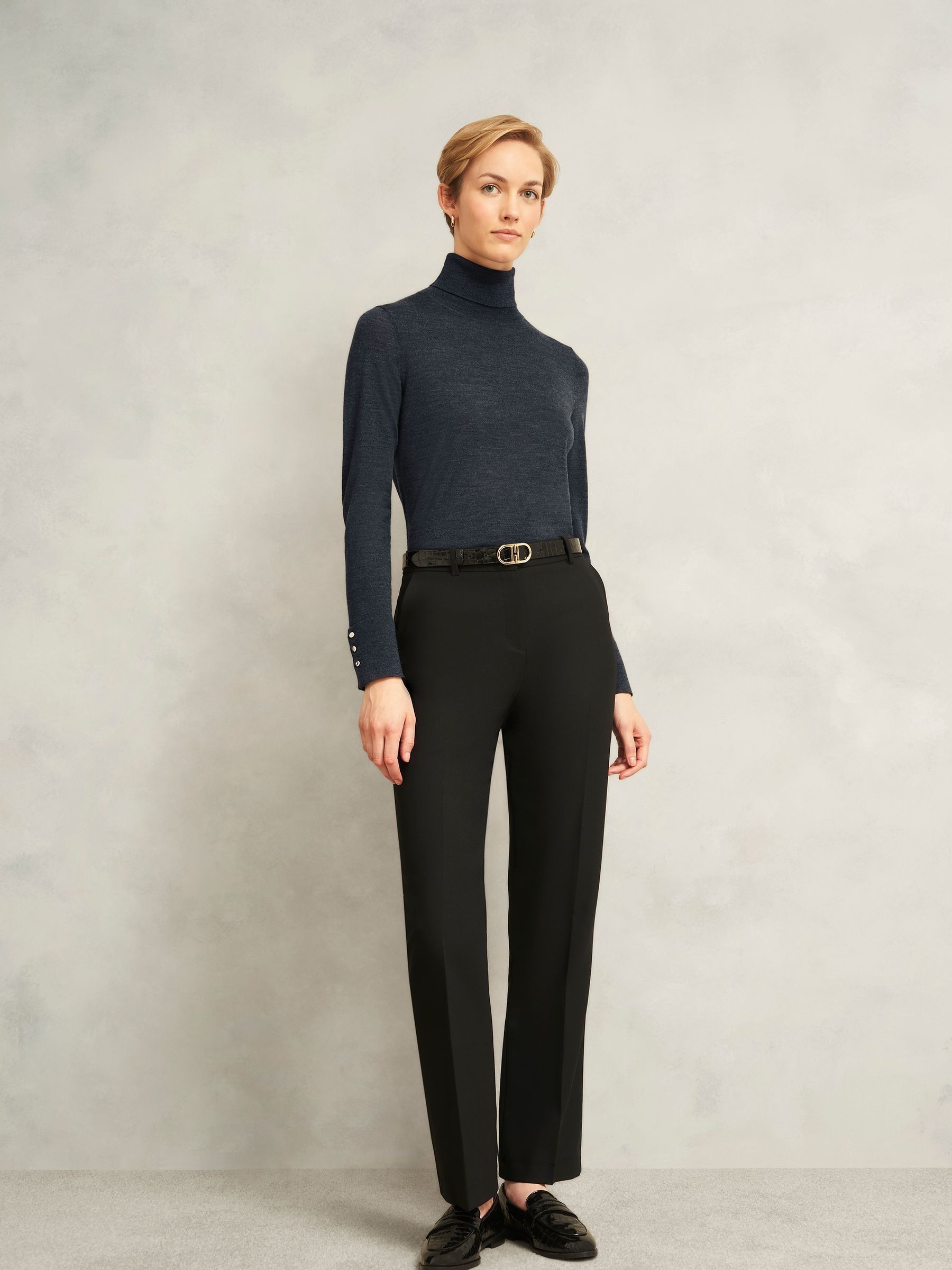 Buy Hobbs Grey Lara Rollneck Jumper from the Next UK online shop