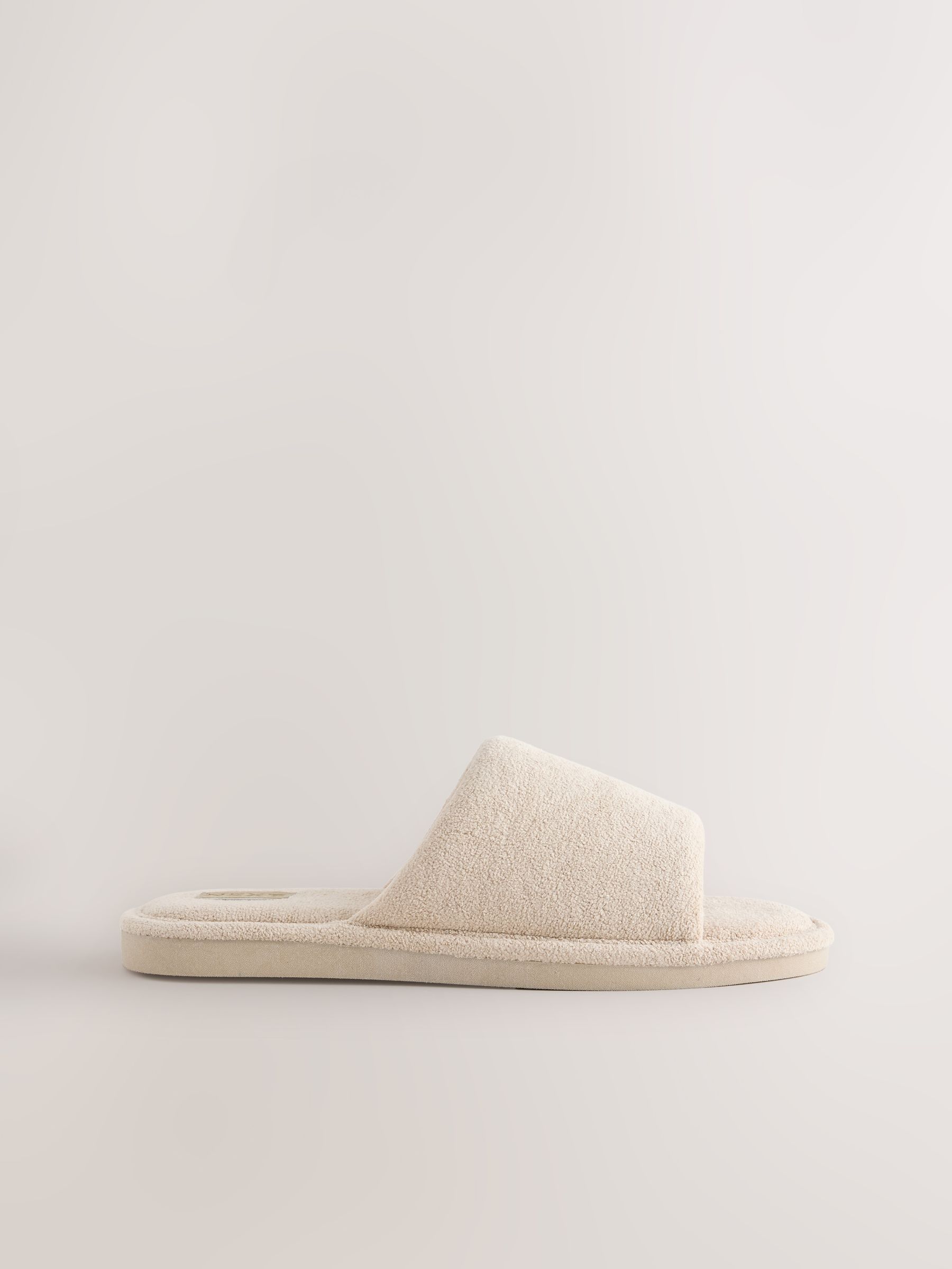 Buy Natural Towelling Mule Sliders from the Next UK online shop