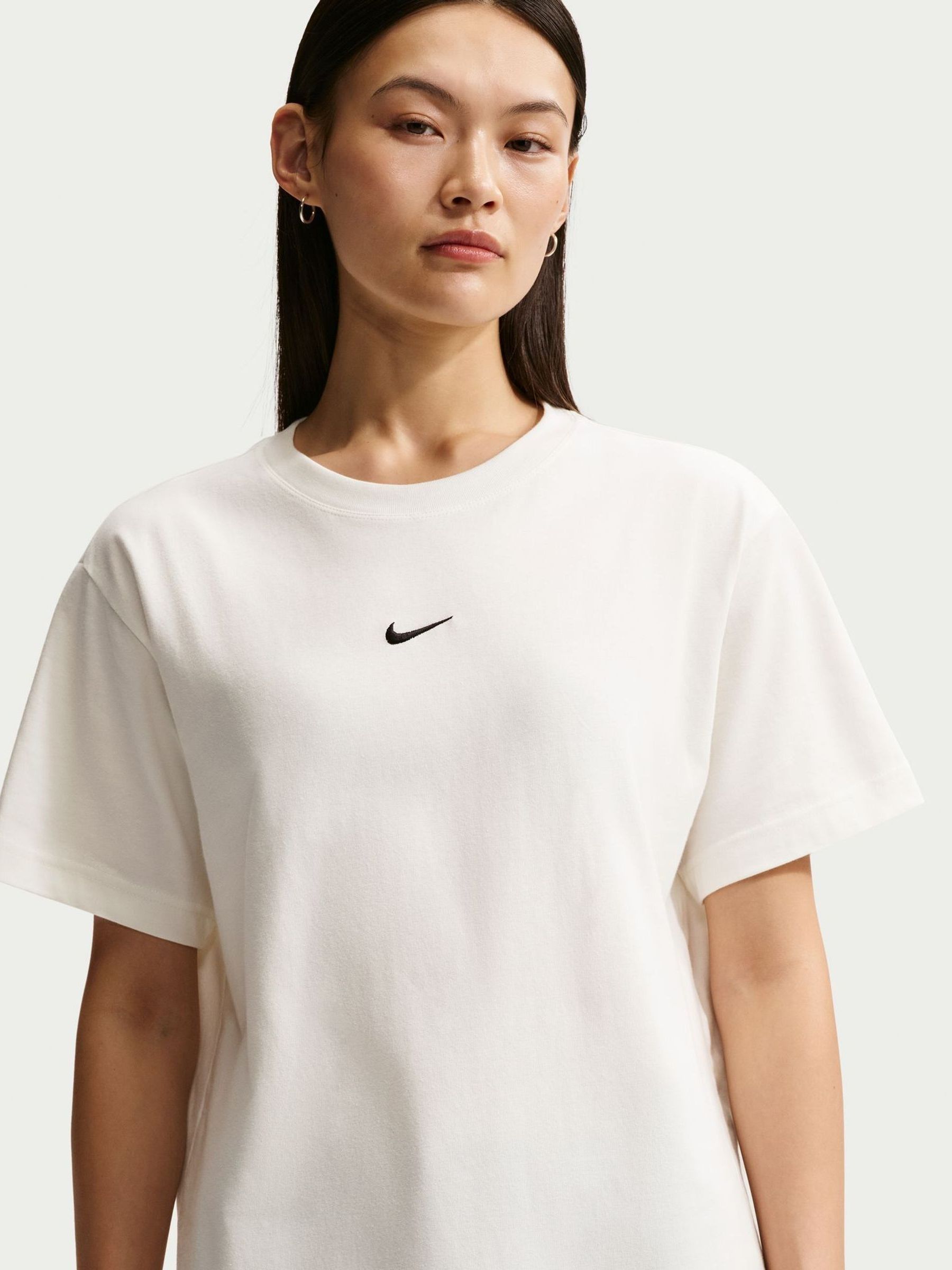 Buy Nike Sail Neutral Sportswear Essential Oversized T-Shirt from Next ...