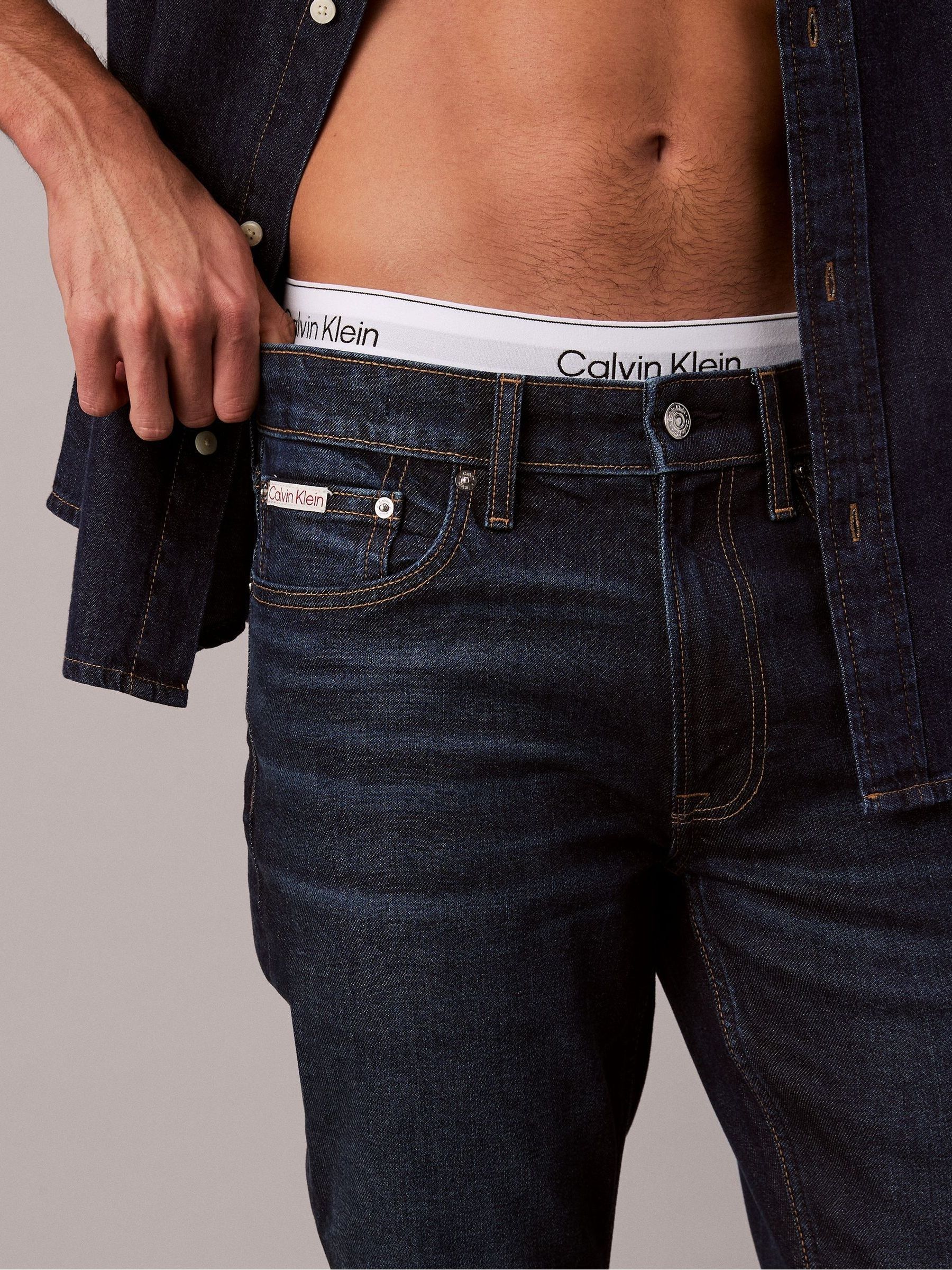 Buy Calvin Klein Blue Slim Jeans from Next Australia