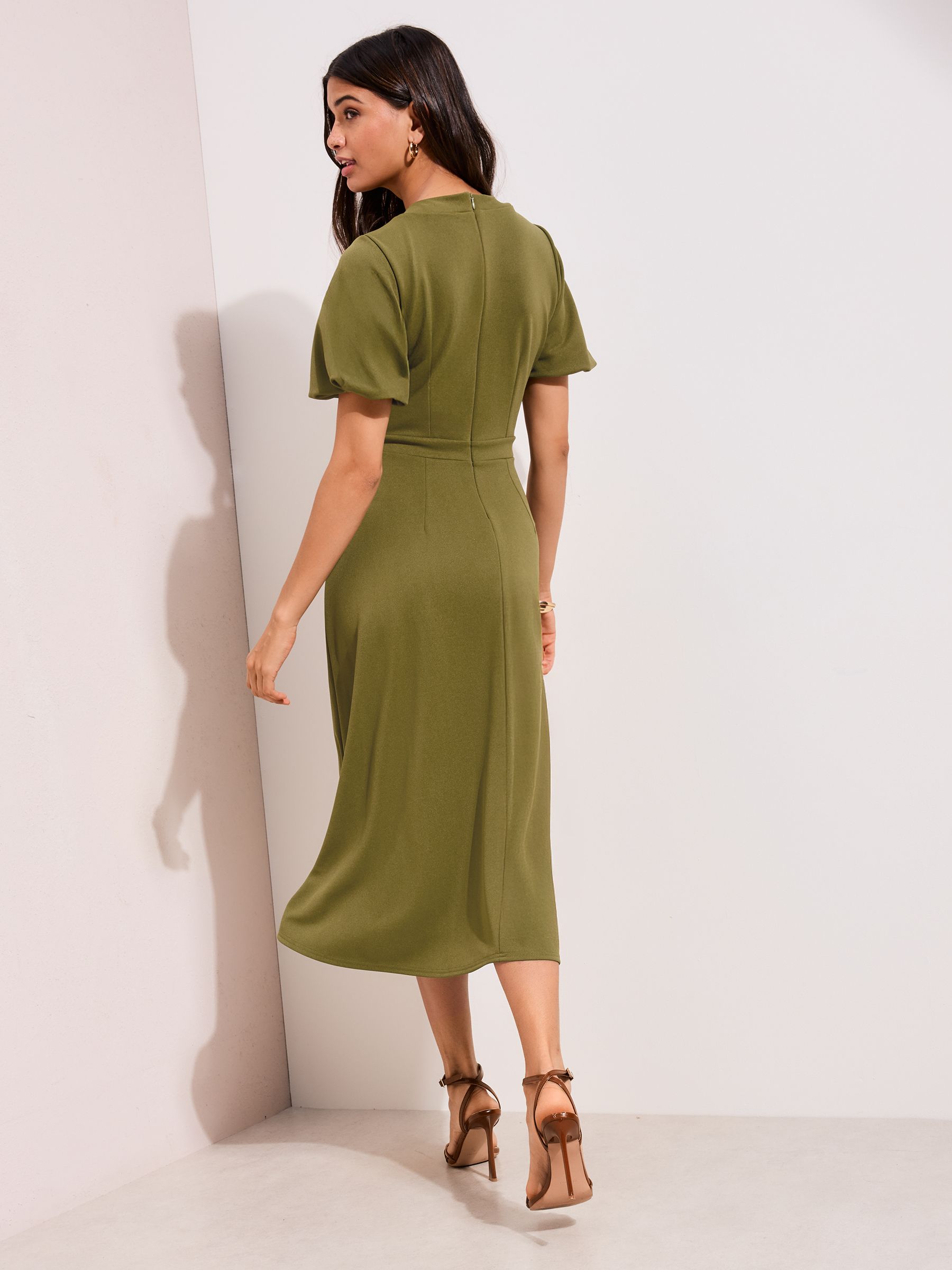Buy Friends Like These Green Military Midi Dress from Next Australia