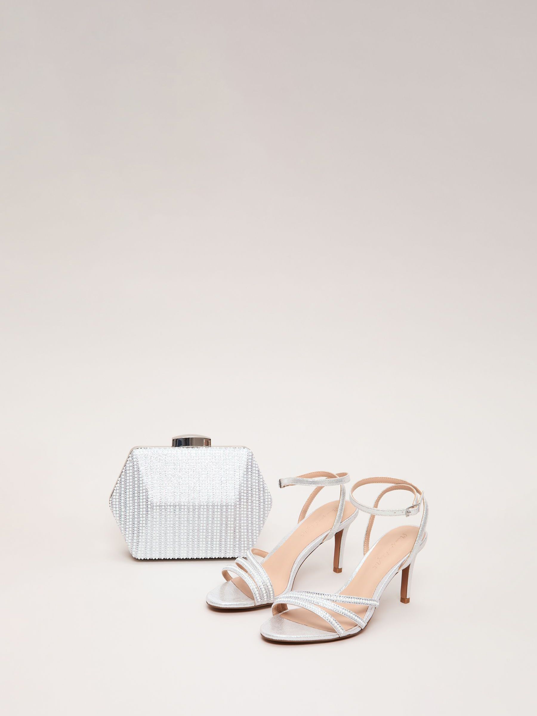 Buy Phase Eight Silver Sparkle Clutch Bag from Next Australia