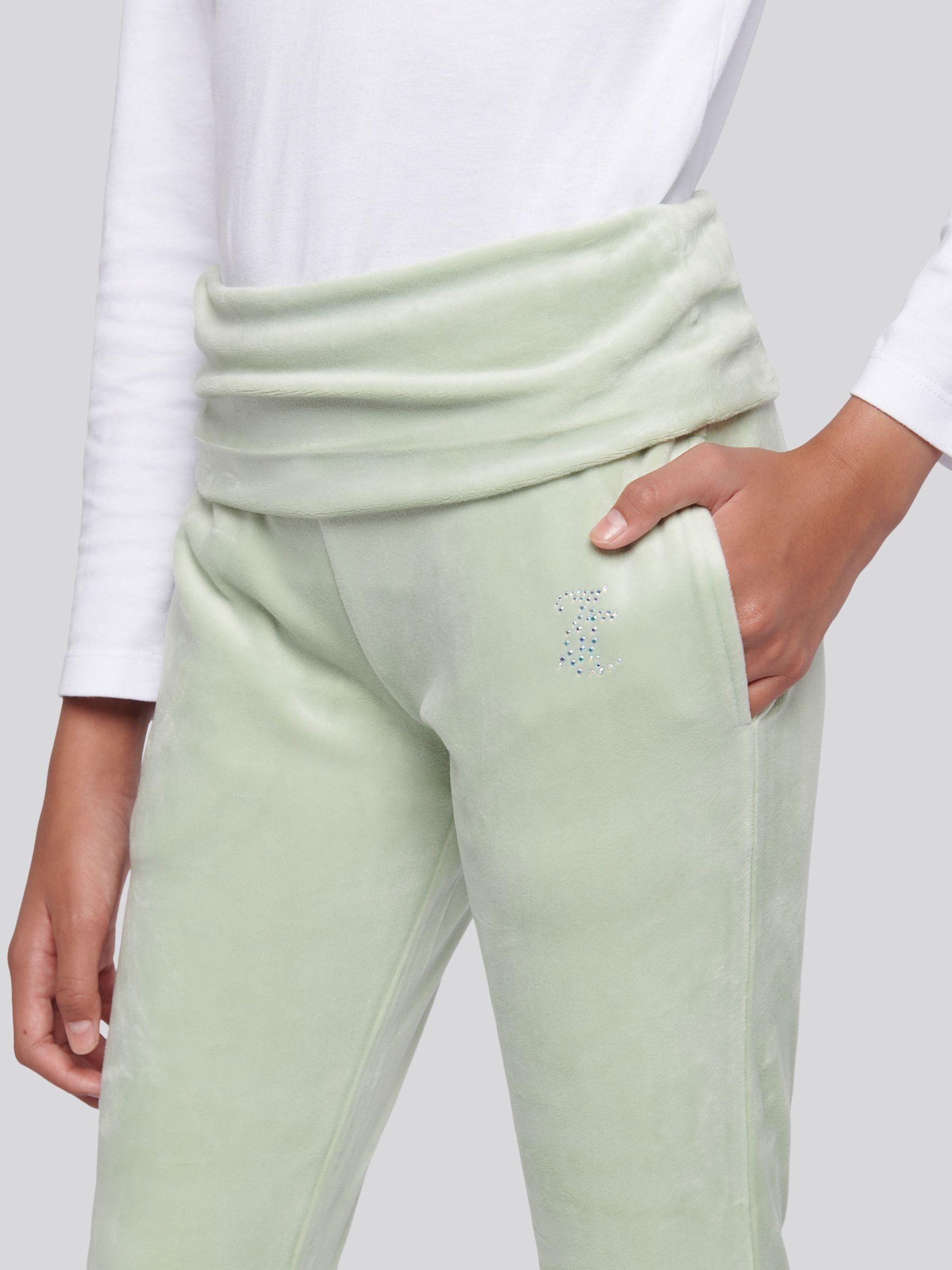 Buy Juicy Couture Green Juicy Fold Over Waist Joggers from Next Pakistan